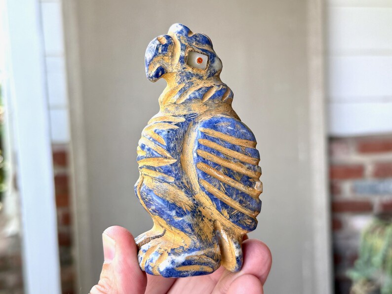 Condor Statue, Hand Carved Andean Stone Condor for Shamanic Altar ...