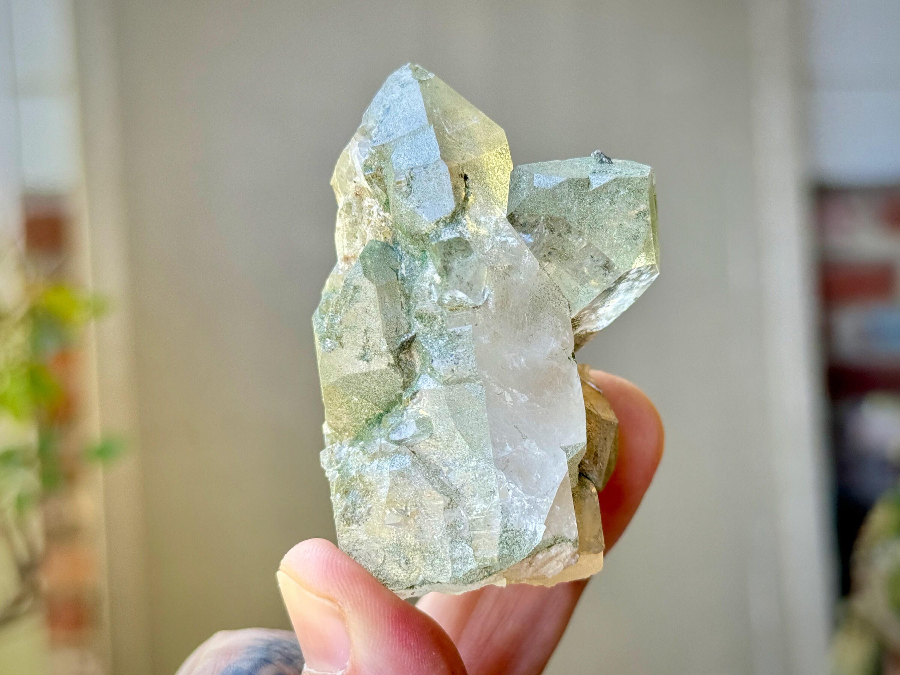 Himalayan Cathedral Quartz with Green Chlorite, 92g, New Find, High ...