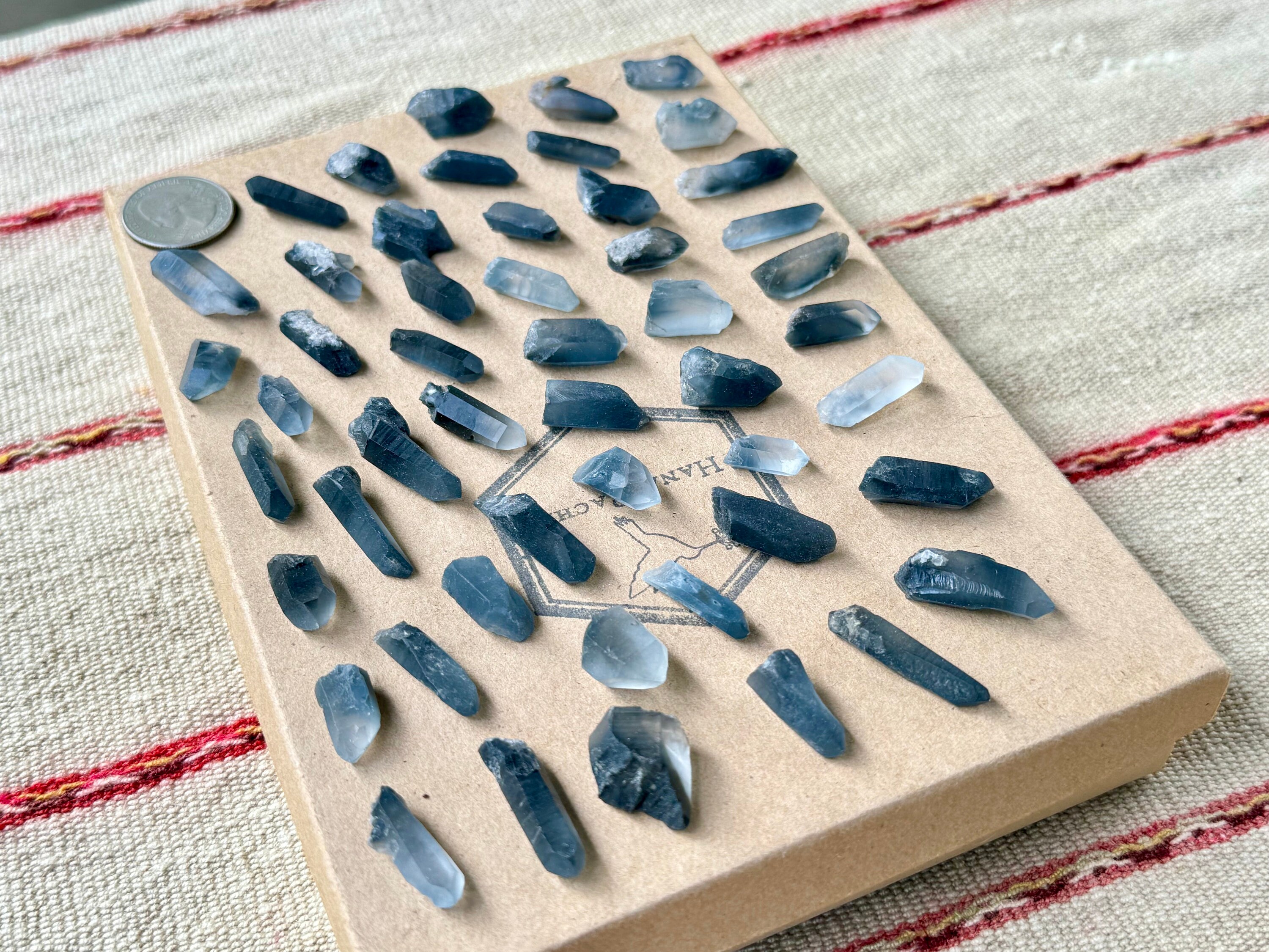 Blue Tara Quartz Lot, 50 Pieces (100g) with Vibrant Blue Riebeckite ...