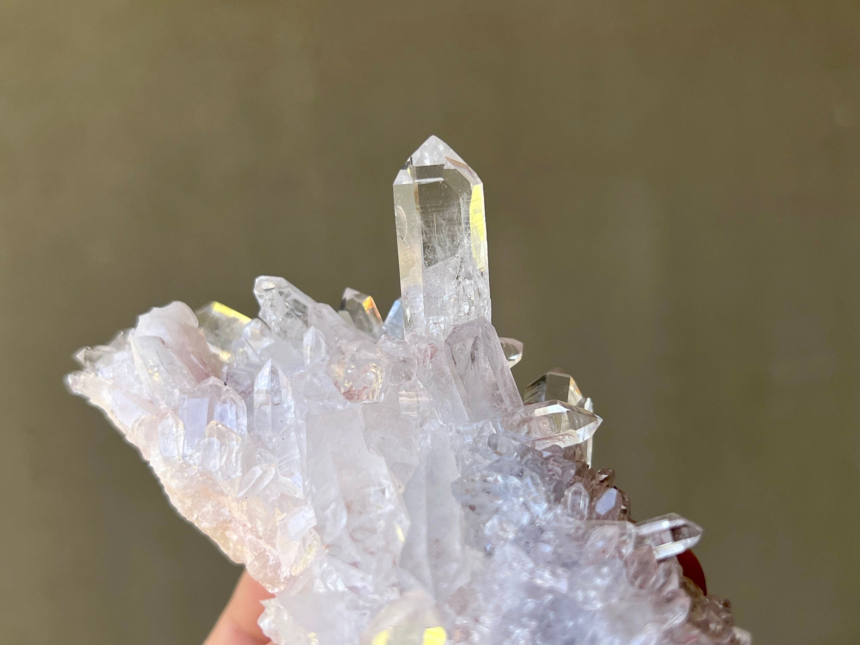 Pink Lemurian Quartz Crystal, New Rare Find, Pink Colombian Lemurian ...