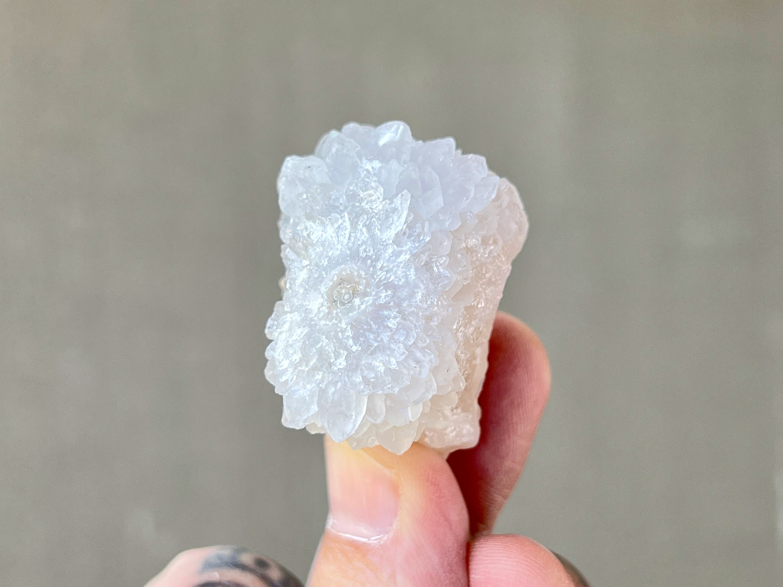 Iris Quartz Crystal Stalactite with Rhodium, 43g, Rainbow Quartz ...