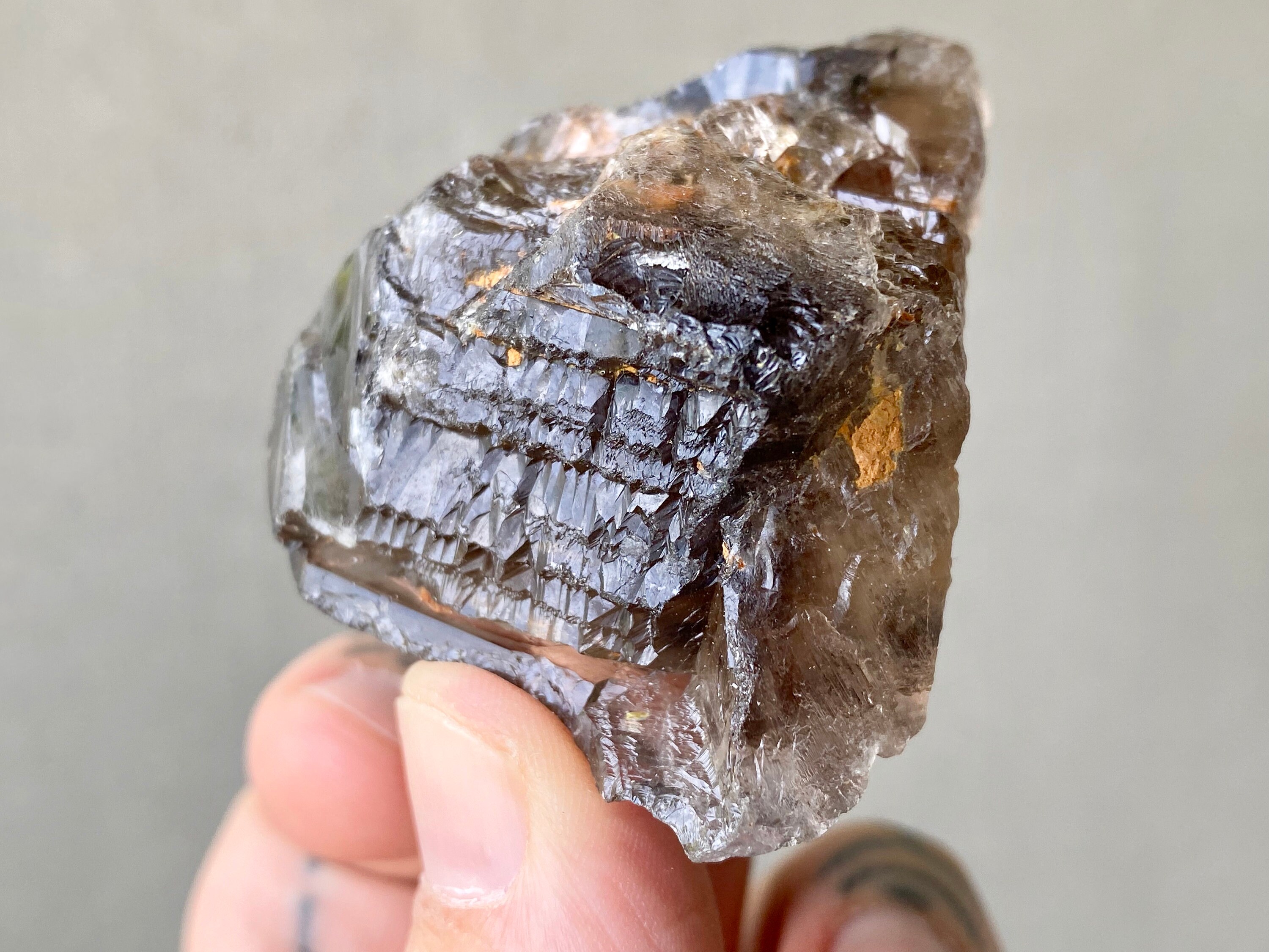Elestial Smoky Quartz with Unique Dogtooth Etchings, Double Terminated ...