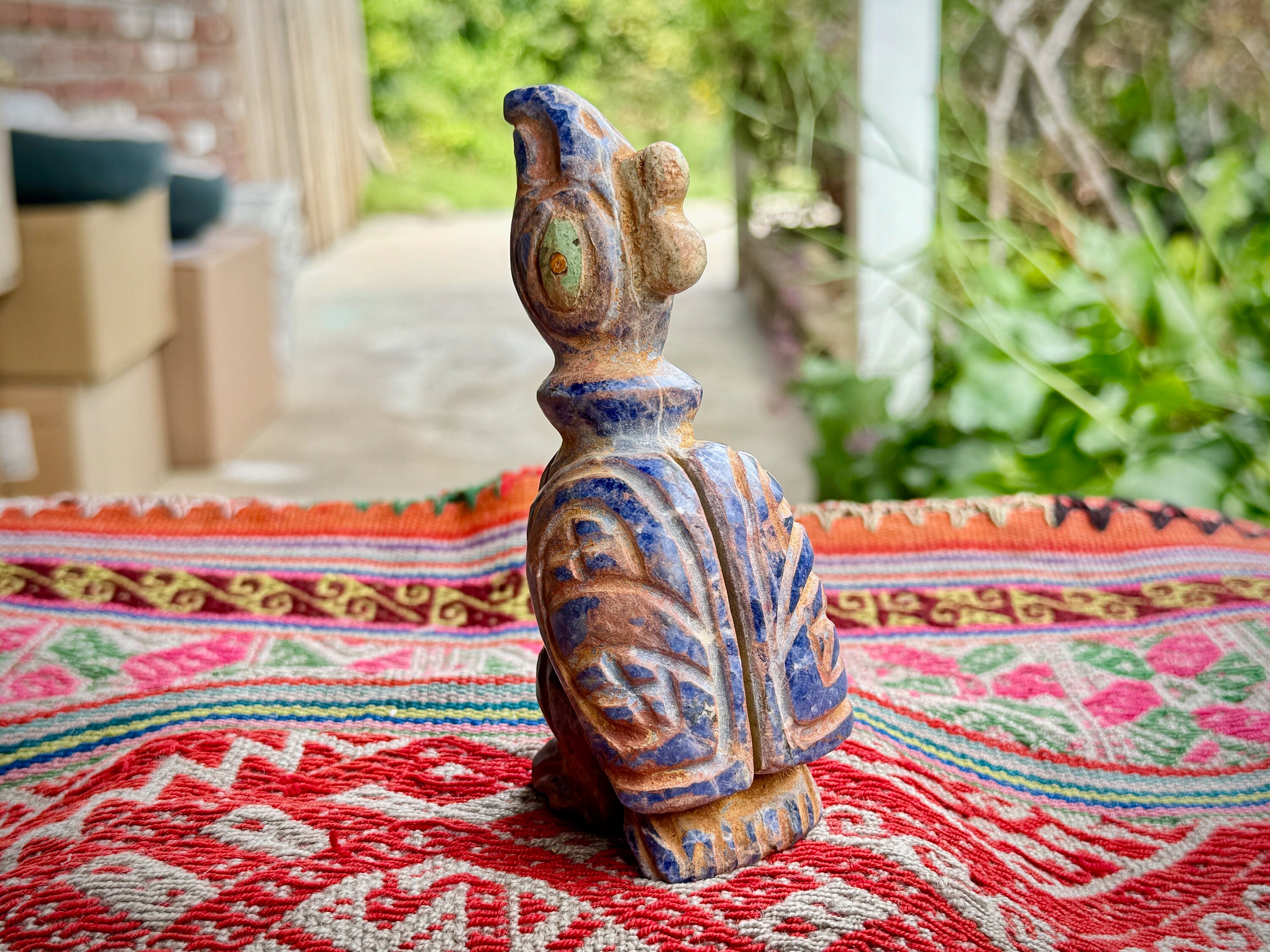 Incan Condor Statue by Peruvian Artist Ruben Layme, Hand Carved Andean ...