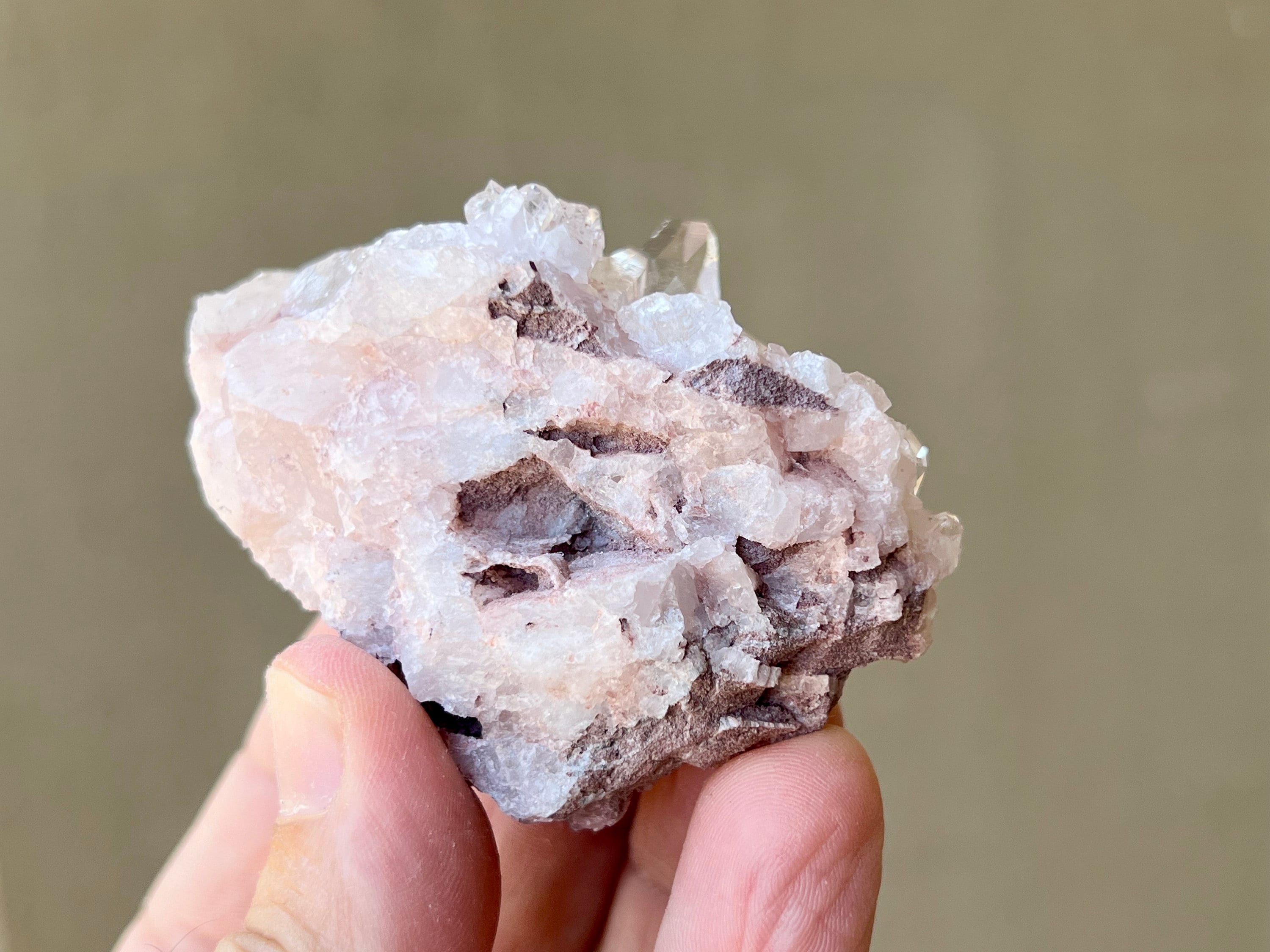 Pink Lemurian Quartz Crystal, New Rare Find, Pink Colombian Lemurian ...