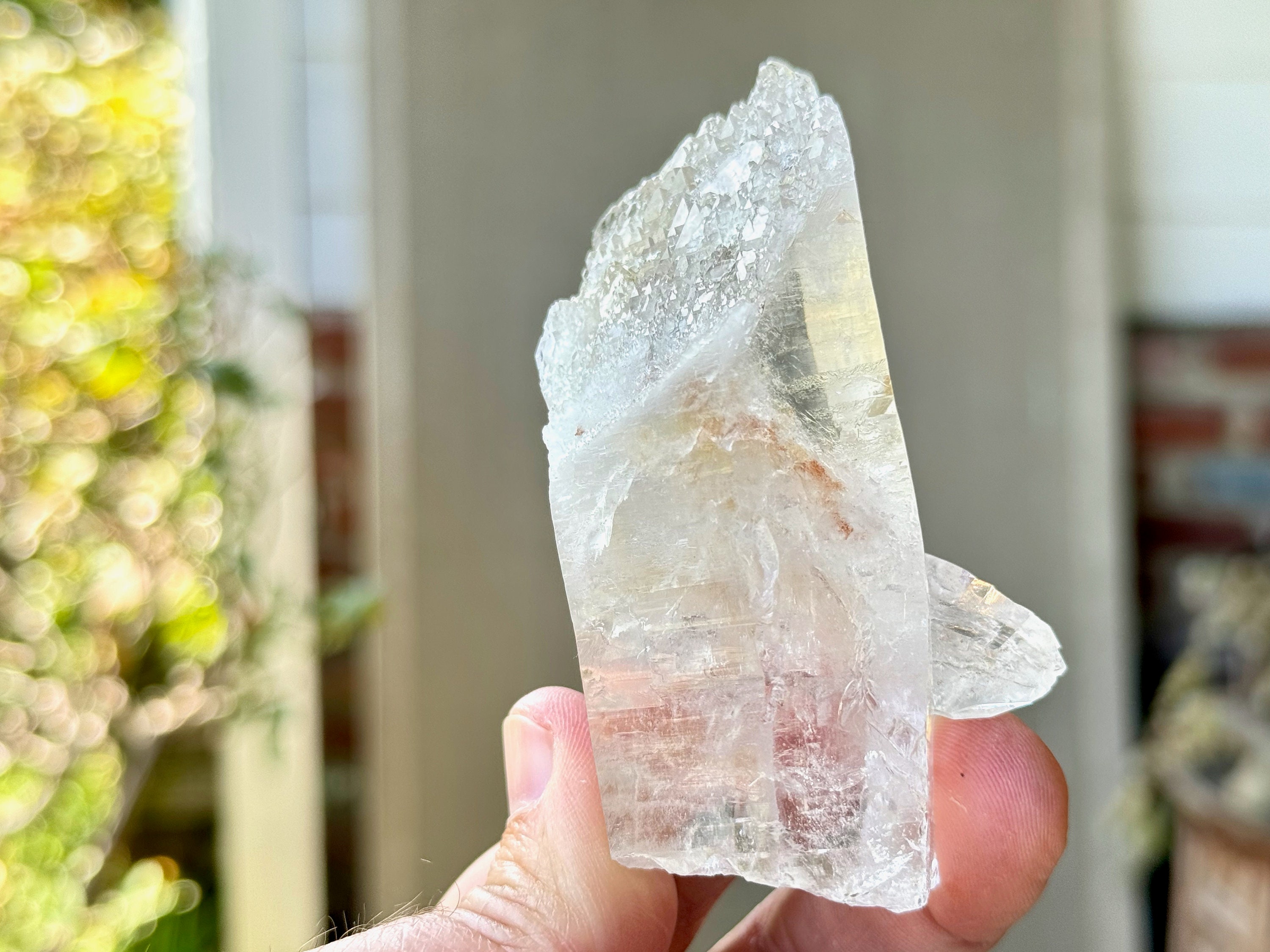 Lightning Strike Quartz with Unique Curved Formation and Elestial Main ...