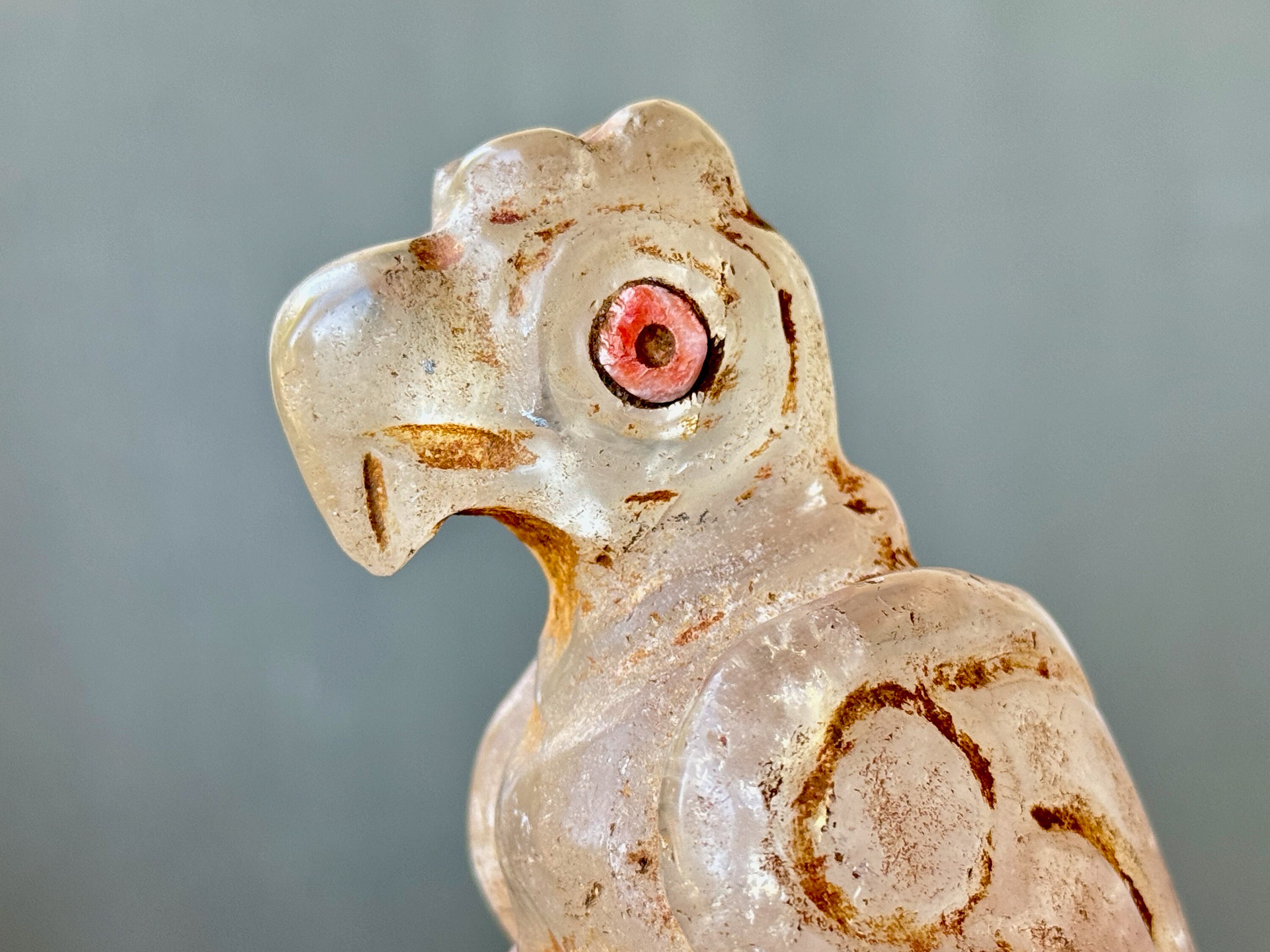 Incan Quartz Condor Statue by Peruvian Artist Ruben Layme, Hand Carved ...