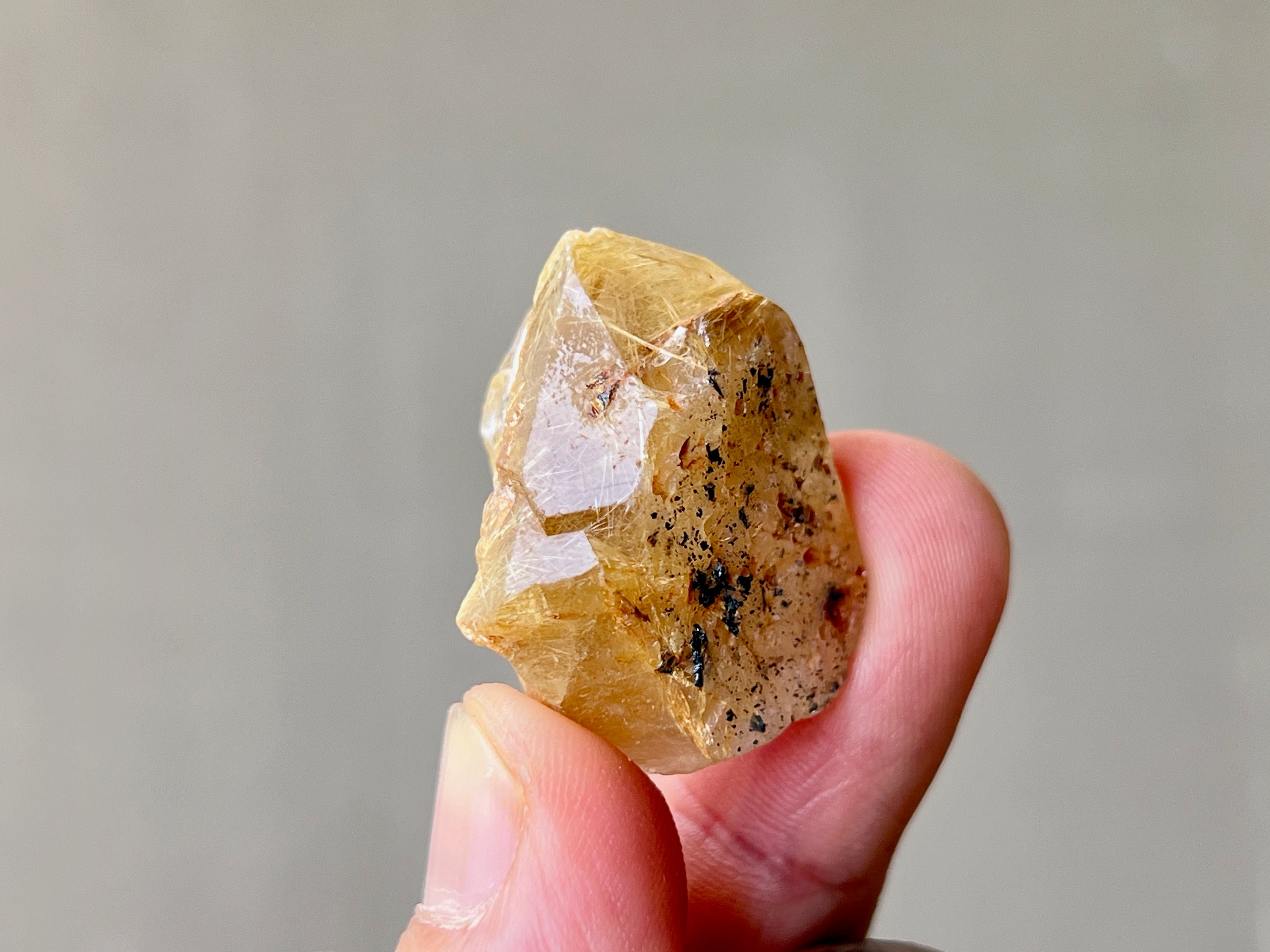 Golden Rutile Quartz with Beautiful Threads of Gold Rutile, New Find ...