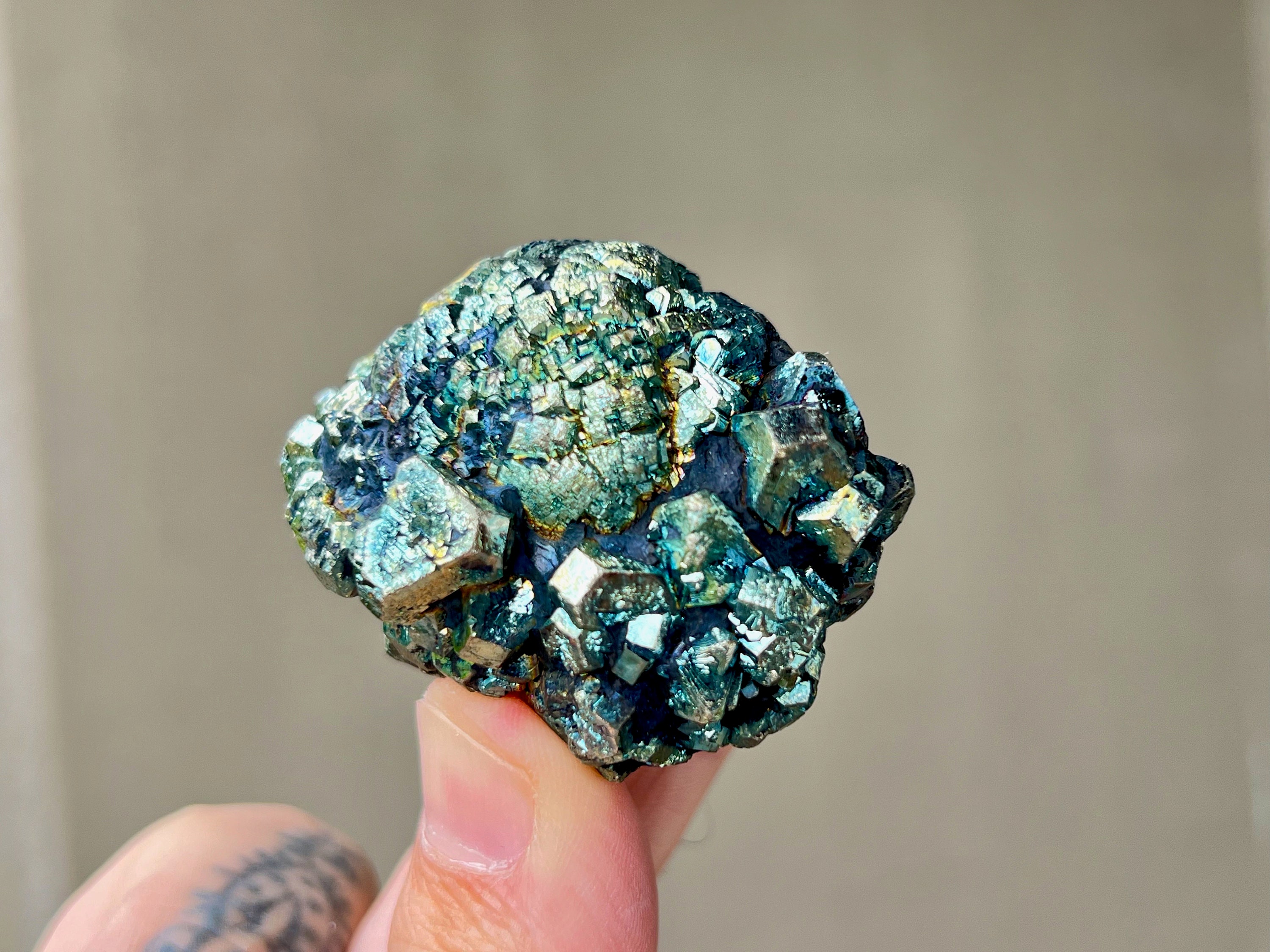 Rainbow Marcasite Nodule with Natural Iridescence, 140g, Golden ...