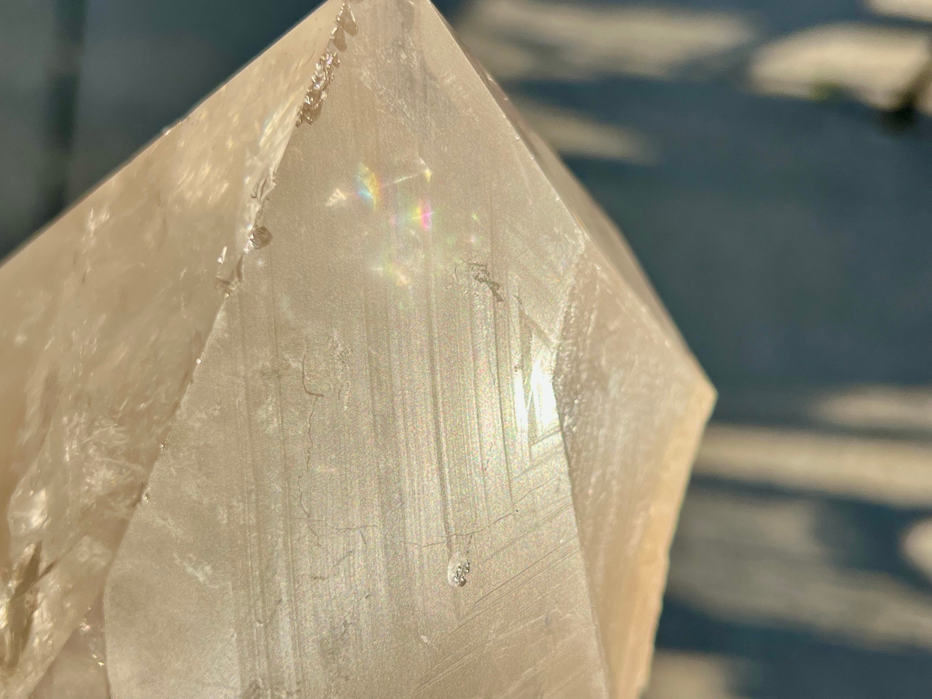 Lightning Strike Quartz with Rainbow and Record Keeper, 8.5 Kilo ...