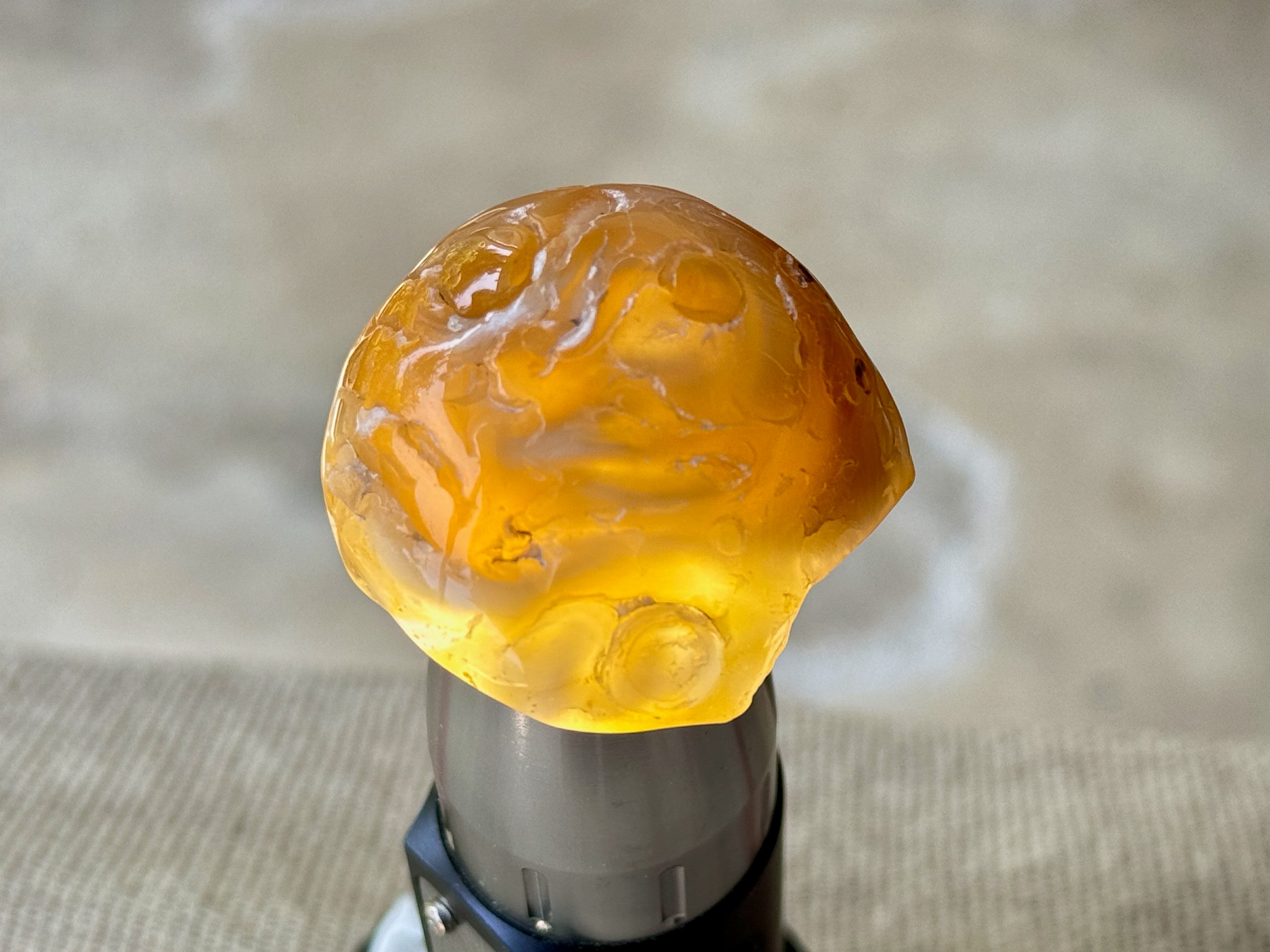 Enhydro Agate with Active Enhydro, Rare Find, Ocean Agate with Moving ...