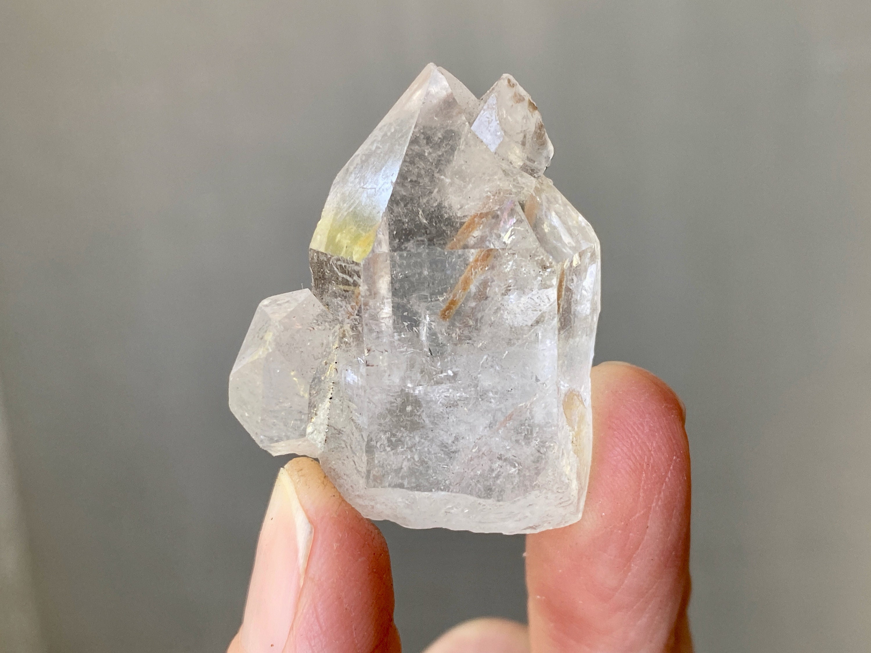 Brookite Included Quartz, New Find, Rare Inclusion, Clear Quartz with ...