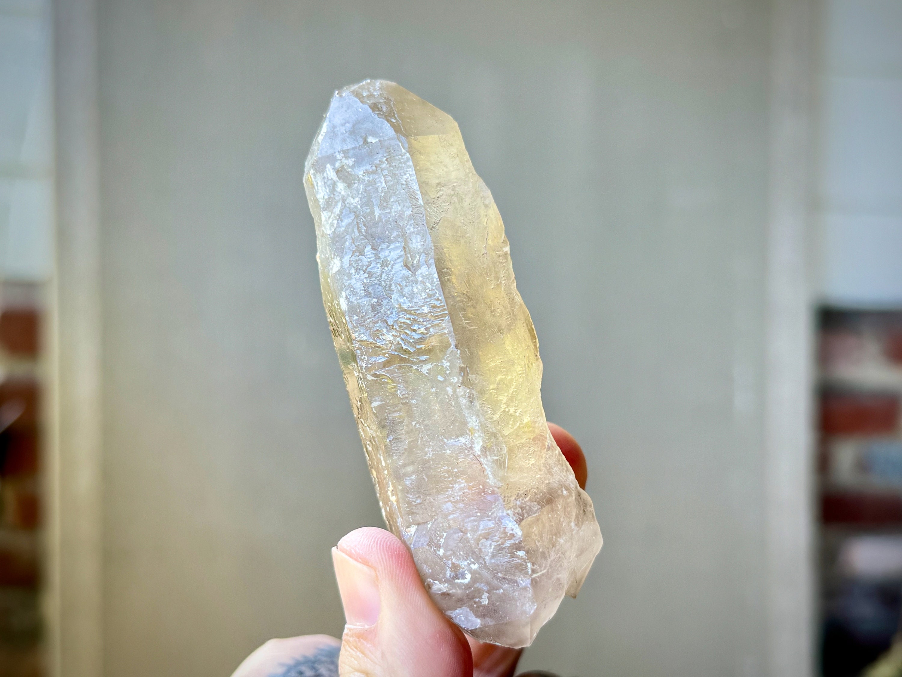 Adaptogenic BG3 Citrine Quartz with Mild Golden Hue, Double Terminated ...