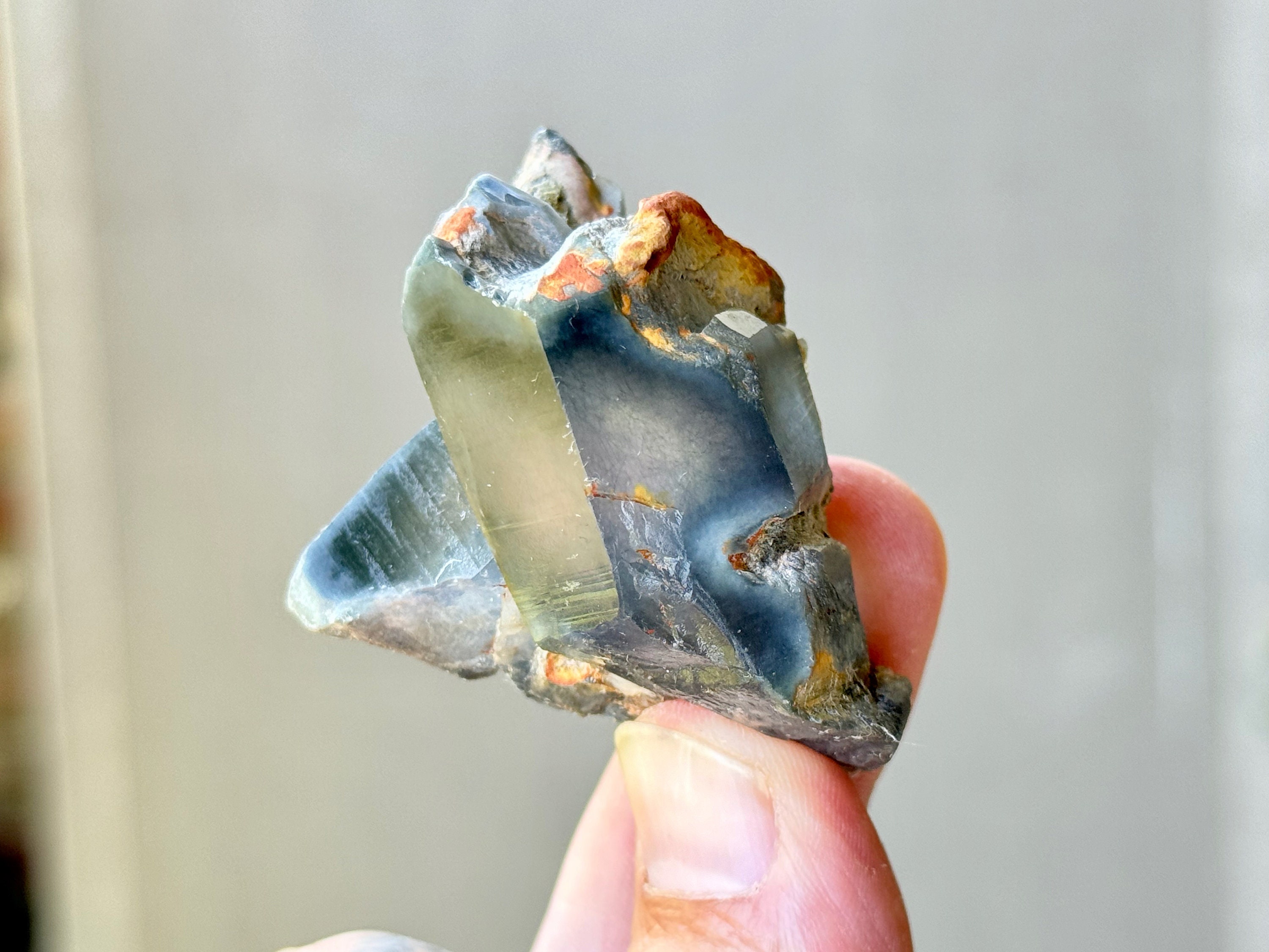 Blue Tara Nightshade Quartz with Vibrant Blue Riebeckite Inclusions ...