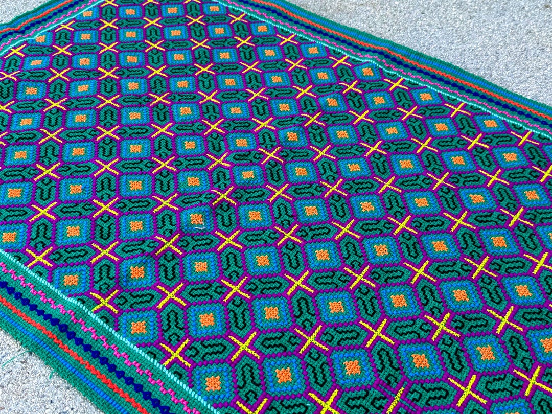 Shipibo Manta Cloth, Traditional Mesa Cloth for Shamanic Ceremony, 18 ...