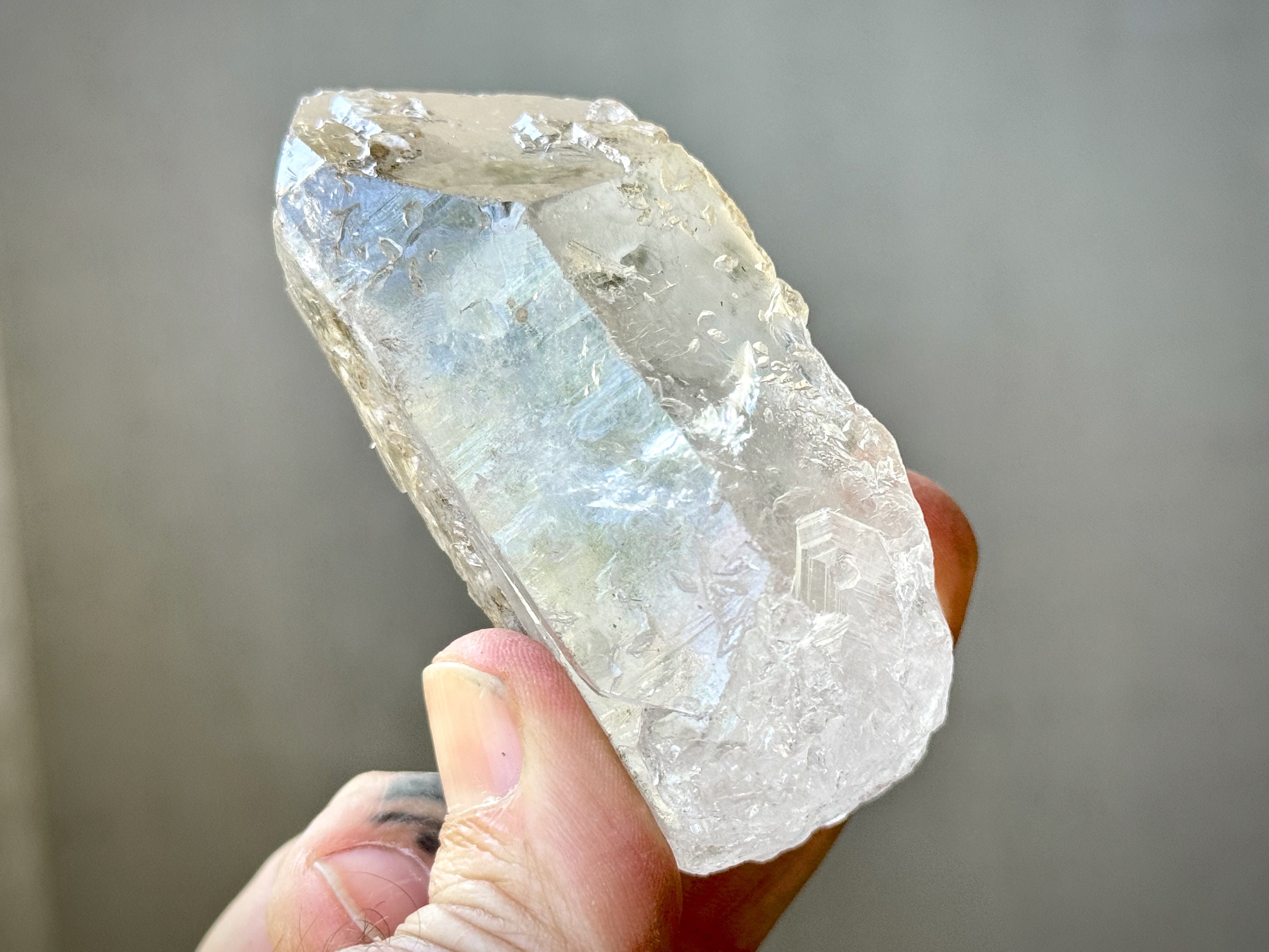 Dissolution Ice Quartz with Starbrary Markings, Rare Find, Spiritual ...