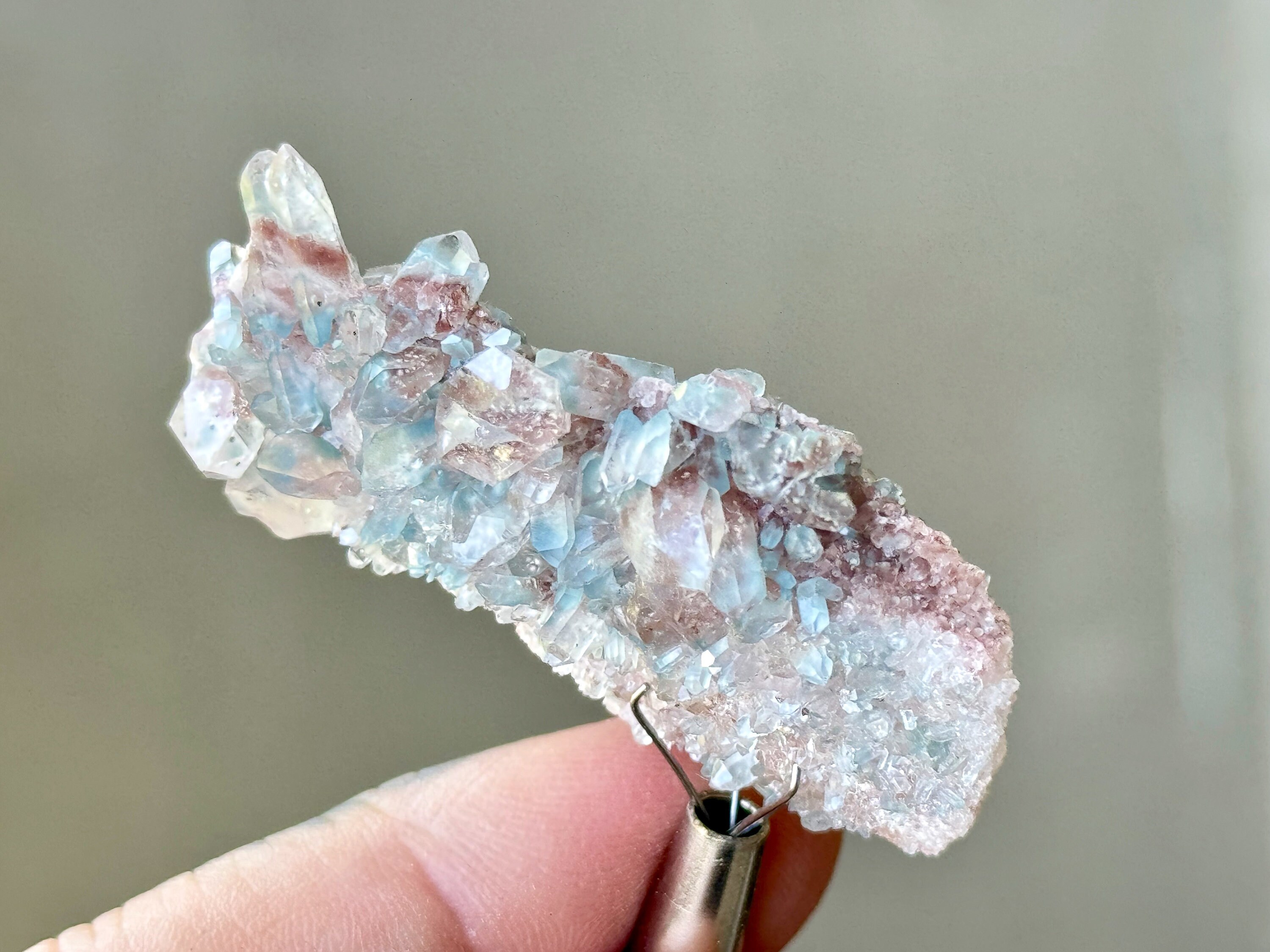 Blue Dragon Lithium Quartz with Vibrant Pink and Blue Inclusions, New ...