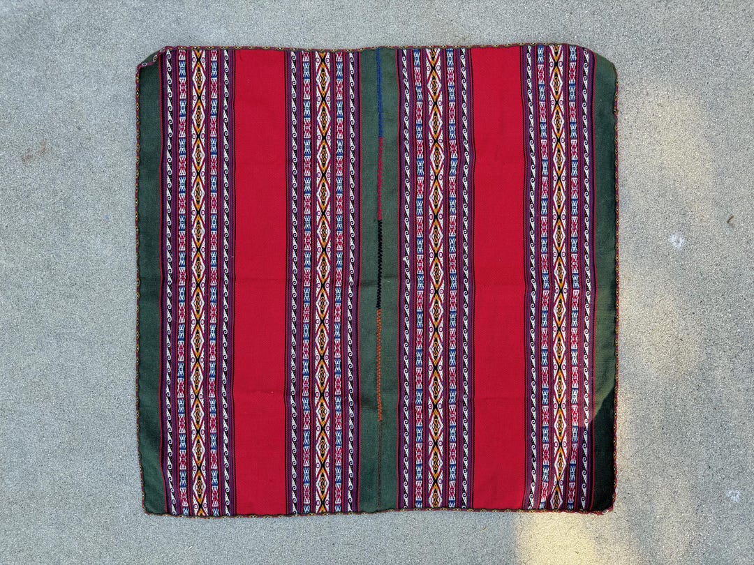 Andean Manta Cloth From Chinchero, Peru, 30" X 31,” Large Hand Woven ...