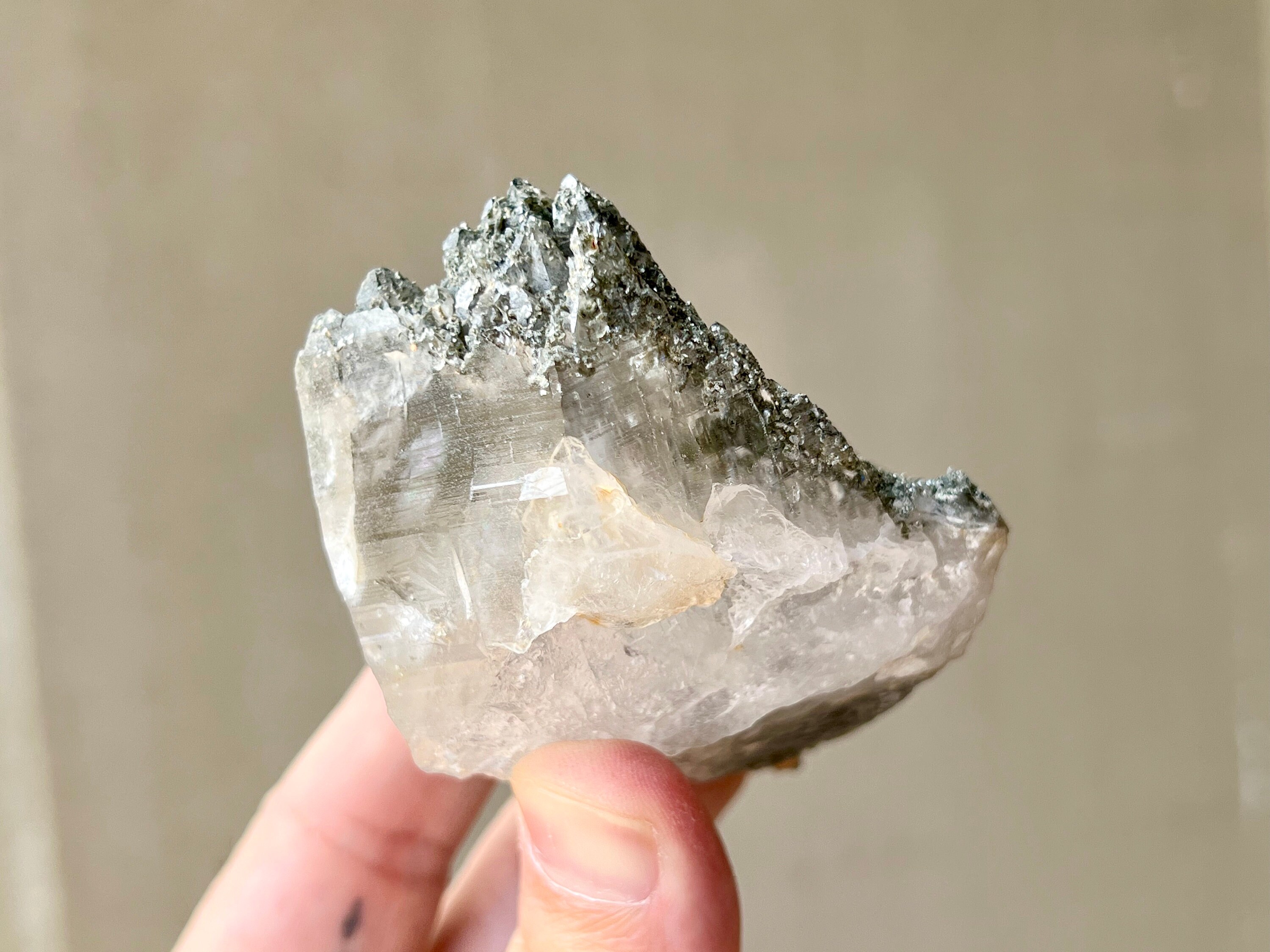 Himalayan Quartz Crystal, Rare Find, Nepal Quartz with Green Chlorite ...