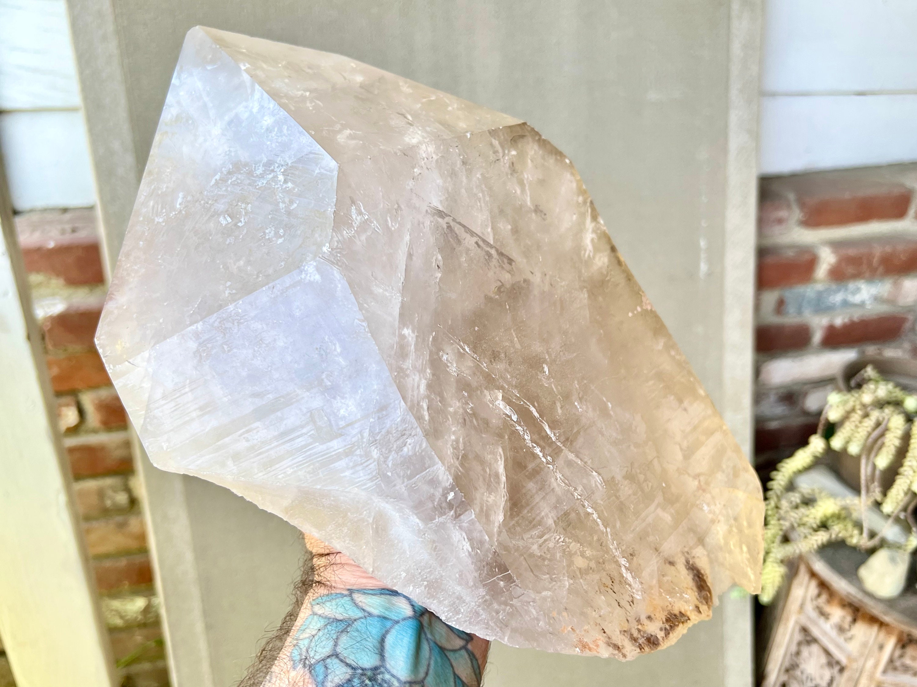 Lightning Strike Quartz with Rainbow and Record Keeper, 8.5 Kilo ...