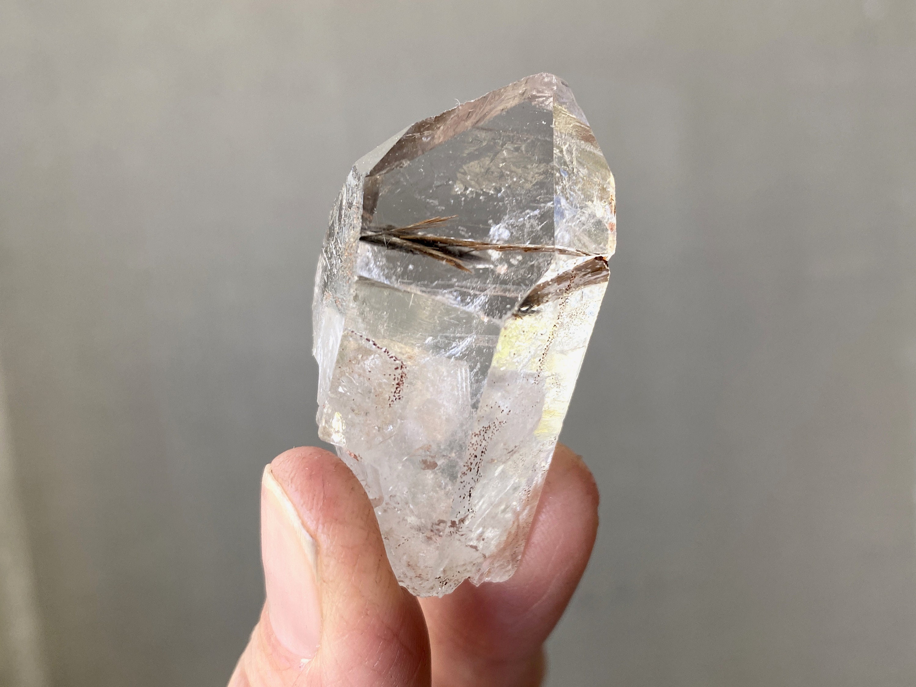 Brookite Included Quartz, New Find, Rare Inclusion, Water Clear Quartz ...