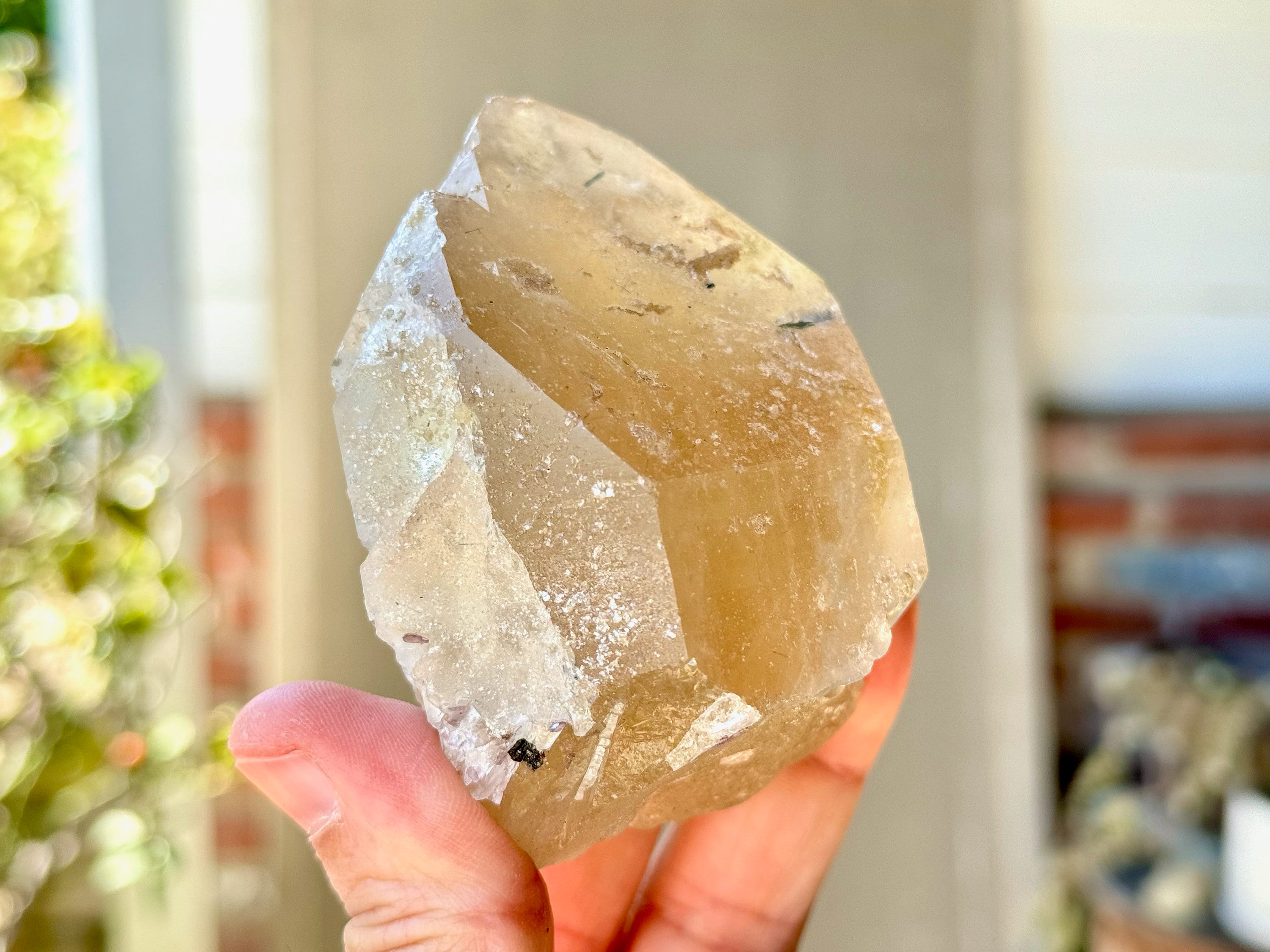 Natural Citrine with Yellow Golden Hue and Growth Interference, New ...