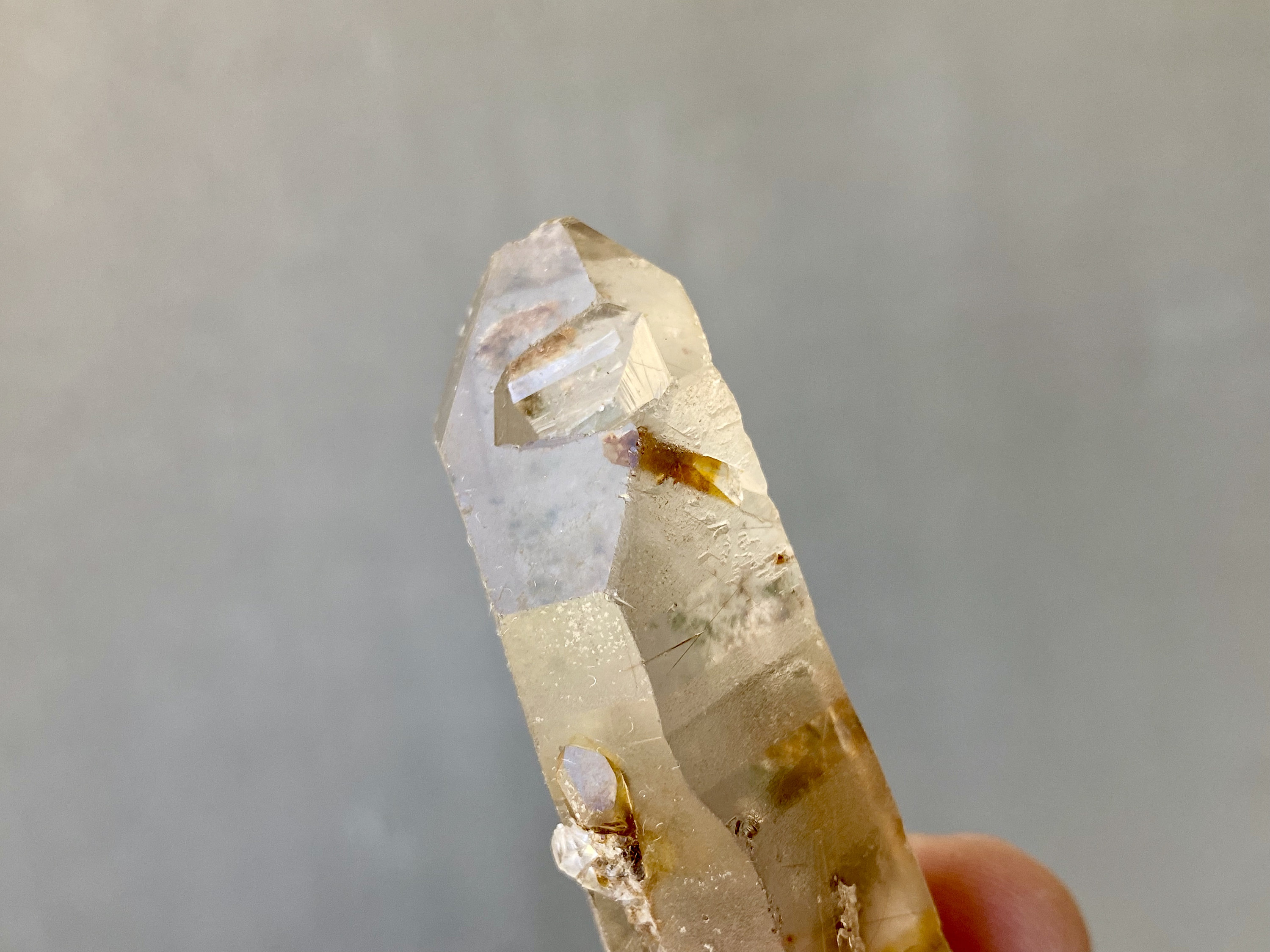 Autumn Quartz with Hematite Inclusion and Unique Key, Beautiful Colors ...