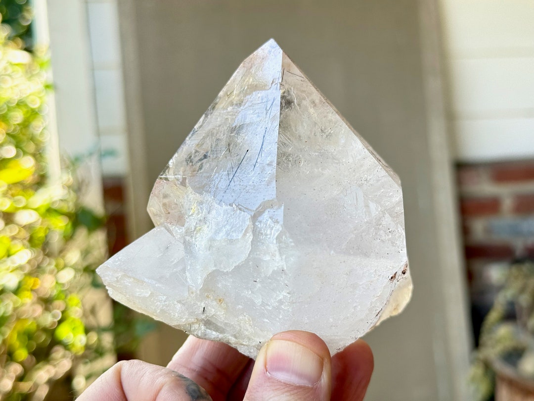 Himalayan Cathedral Quartz With Black Rutile, High Altitude Water Clear ...