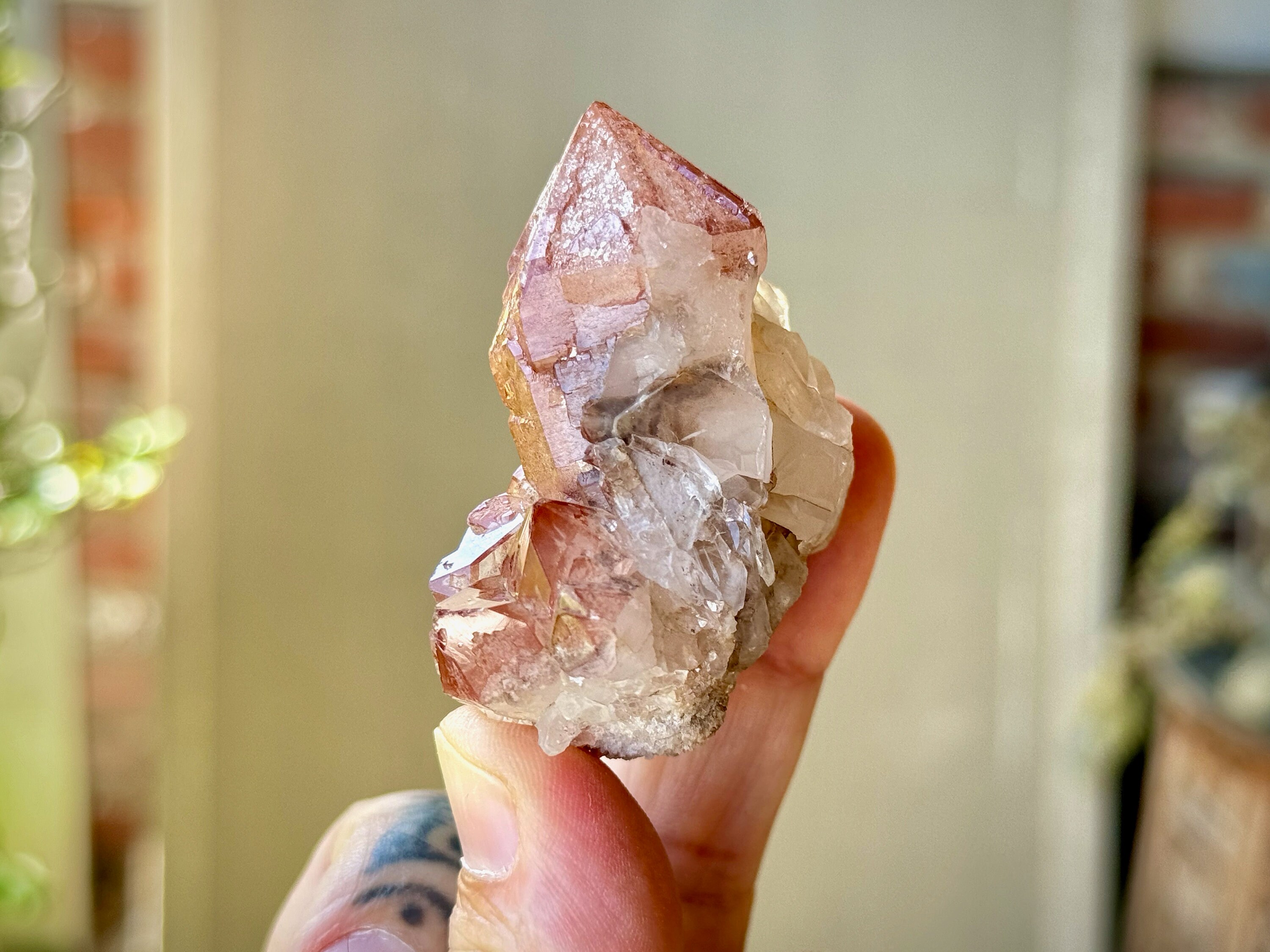 Red Dragon Quartz with Vibrant Pink Inclusions, New Find, Calming ...