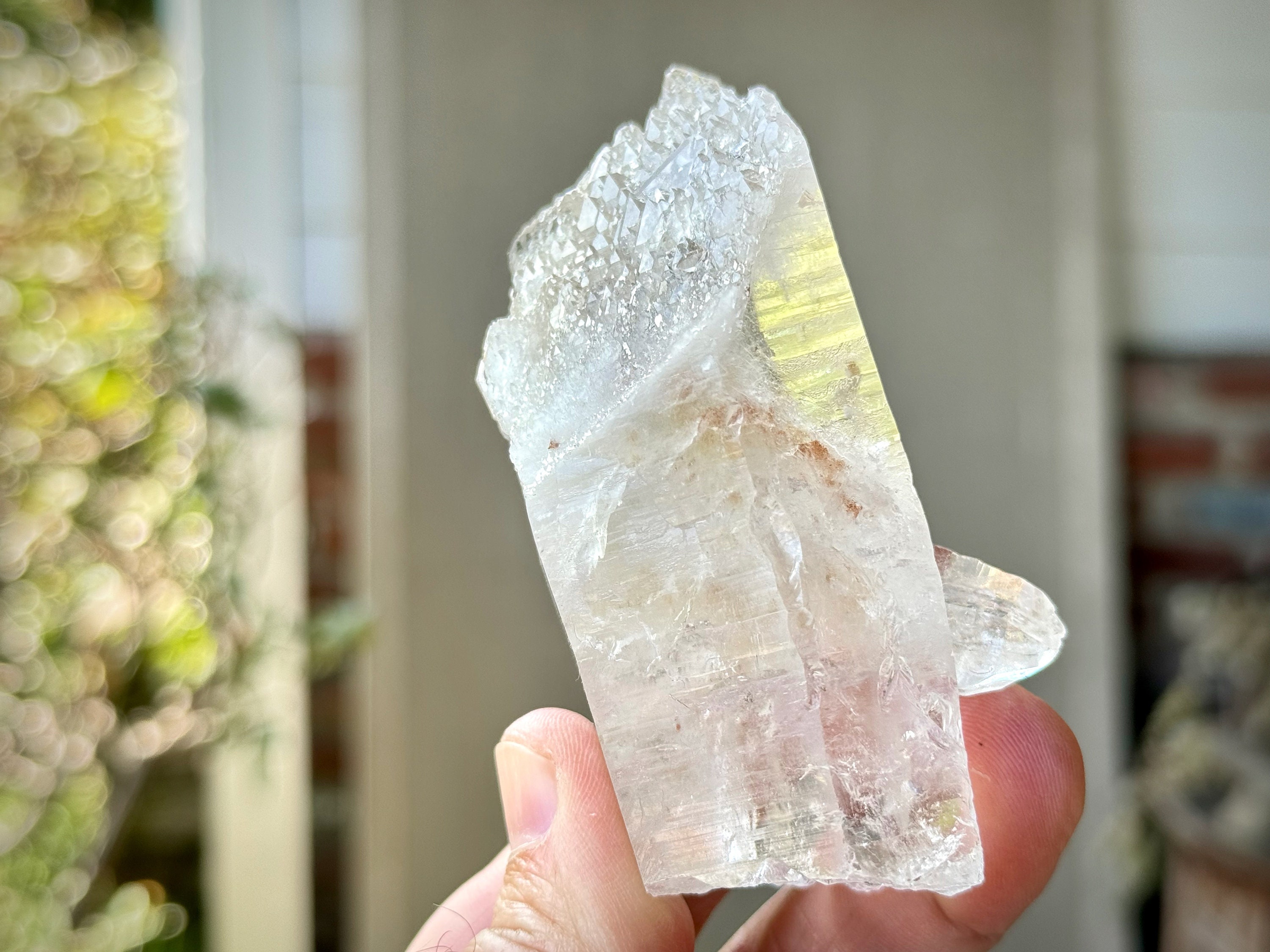 Lightning Strike Quartz with Unique Curved Formation and Elestial Main ...