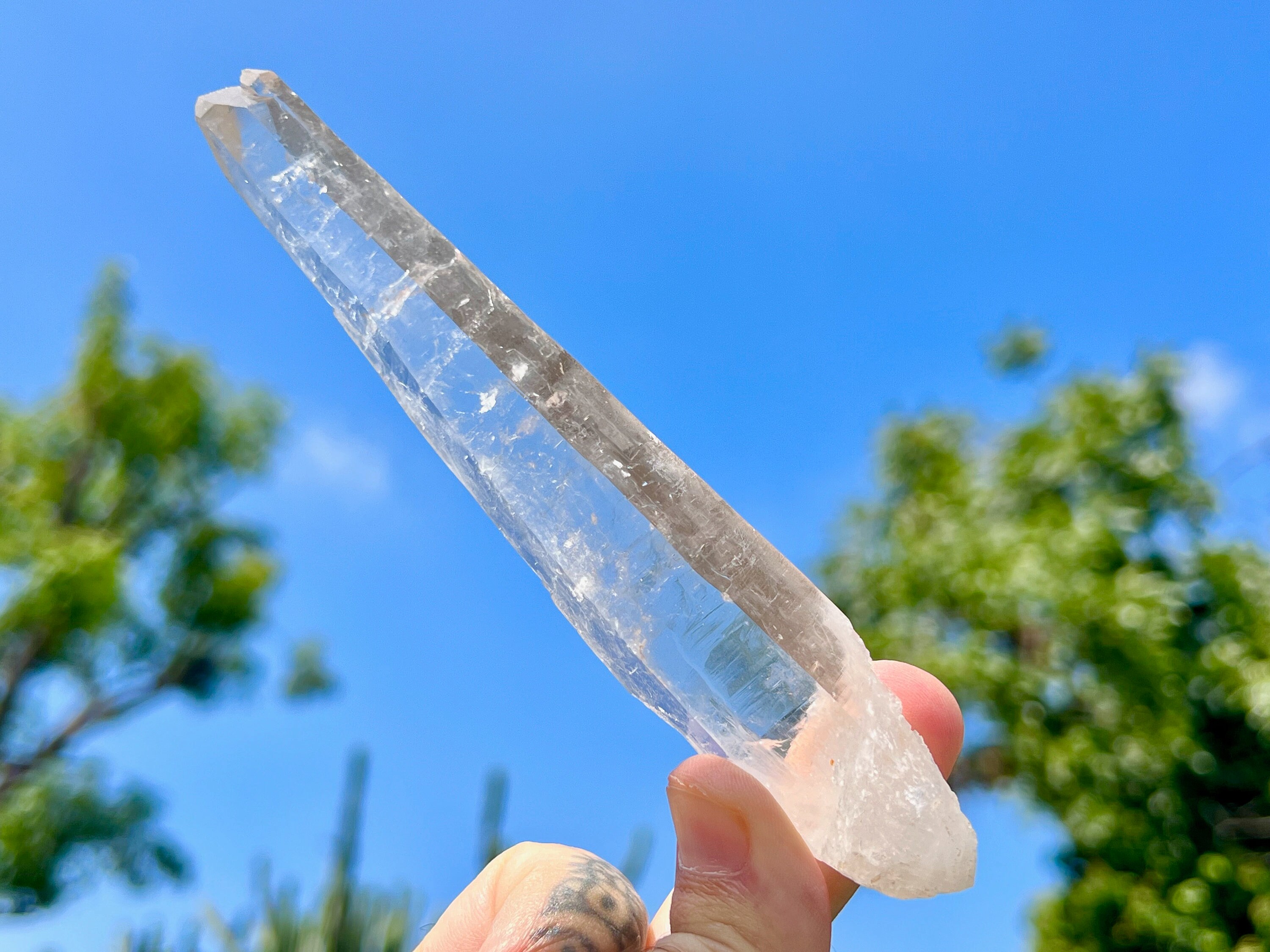 Diamantina Laser Quartz with Water Clear Clarity, 5.5 Natural Quartz ...