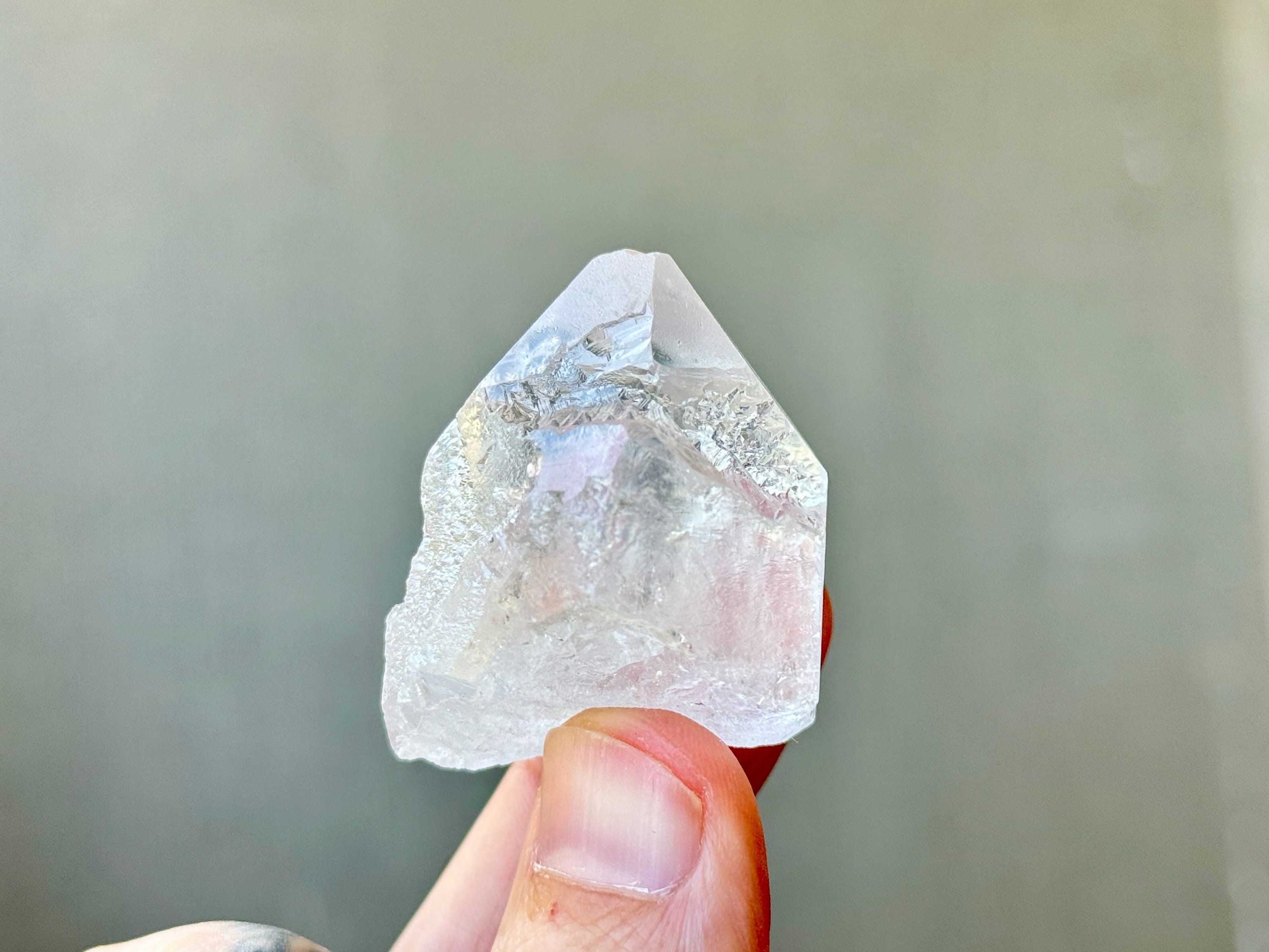Dissolution Quartz Crystal with Beautiful Textures, Hydrothermally ...