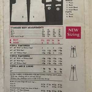 1960s Empire Bodice Pantdress in 2 Lengths Mary Quant Butterick 4779 ...