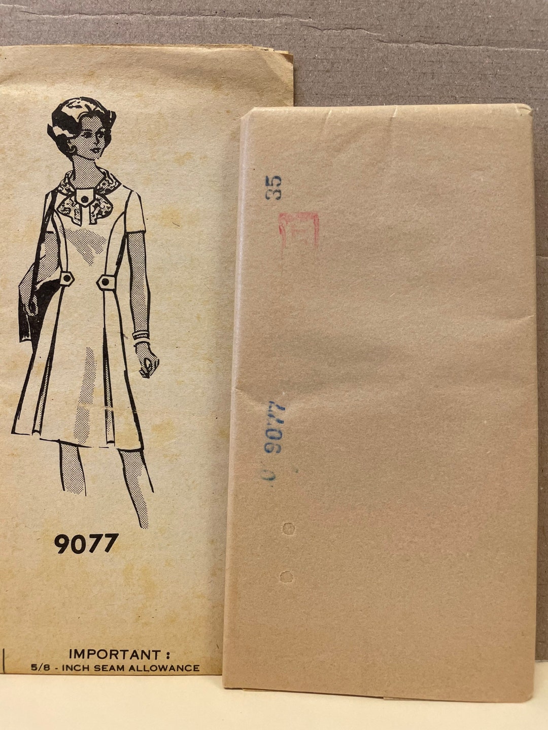 1960s Princess Seam A-line Dress With Box Pleats Mail Order 9077 Uncut ...
