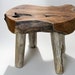 Handcrafted Teak Wood Stool, Side Table Coffee Table - Natural Live ...
