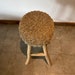 RAFFIA BAR STOOL, Handmade Teak Wood Stool for Bar or Kitchen Chair - Etsy