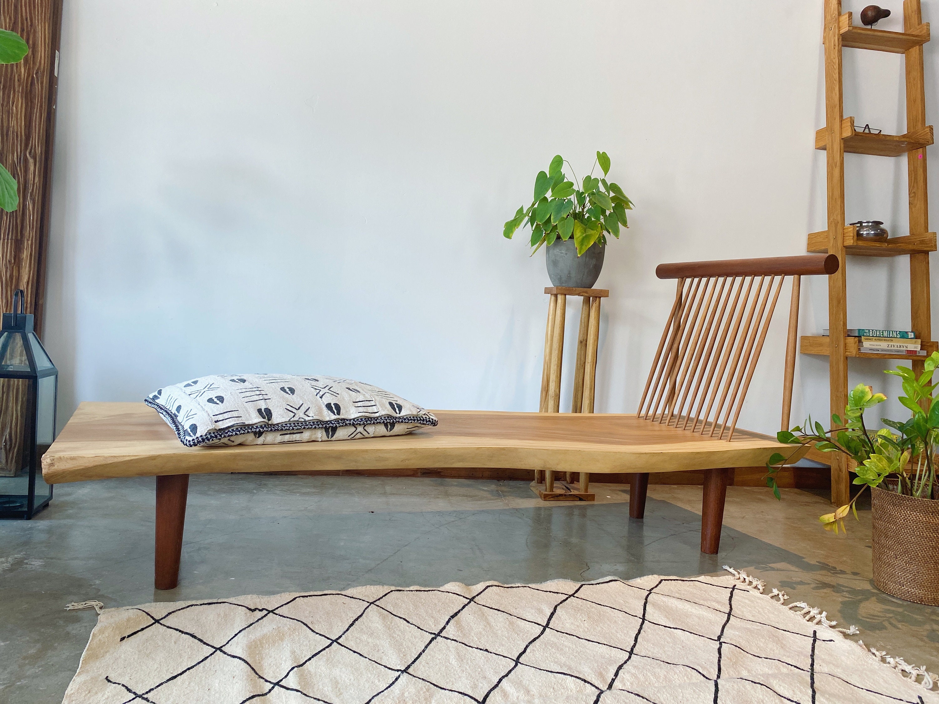 Live Edge Bench | Natural Modern Wooden Bench | Simple Unique Slab ...