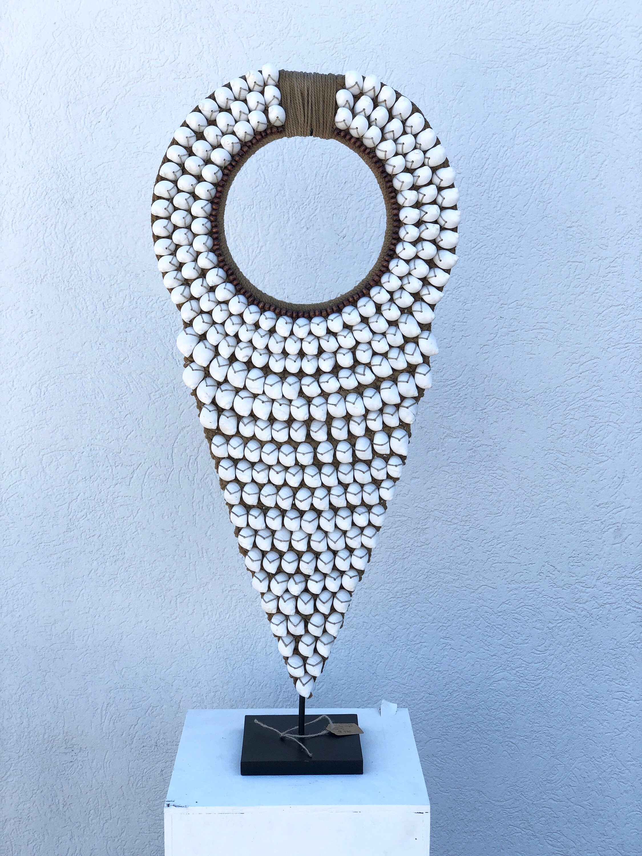 Extra Large Papua Tribal Shell Necklace on Metal Stand - Etsy
