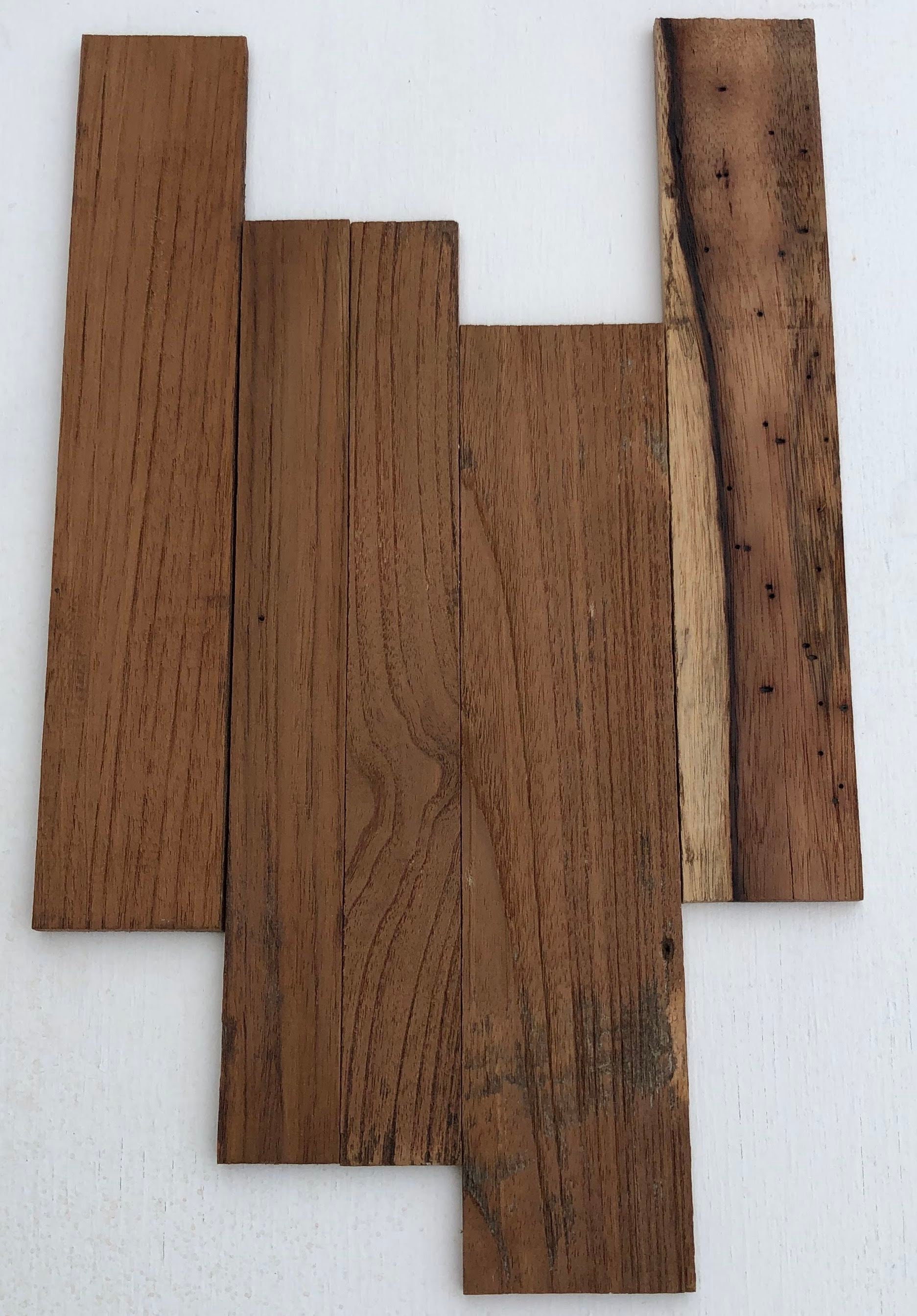 10 Sqft Teak Wood Interlocking Wall Decor Handmade With Reclaimed Wood ...