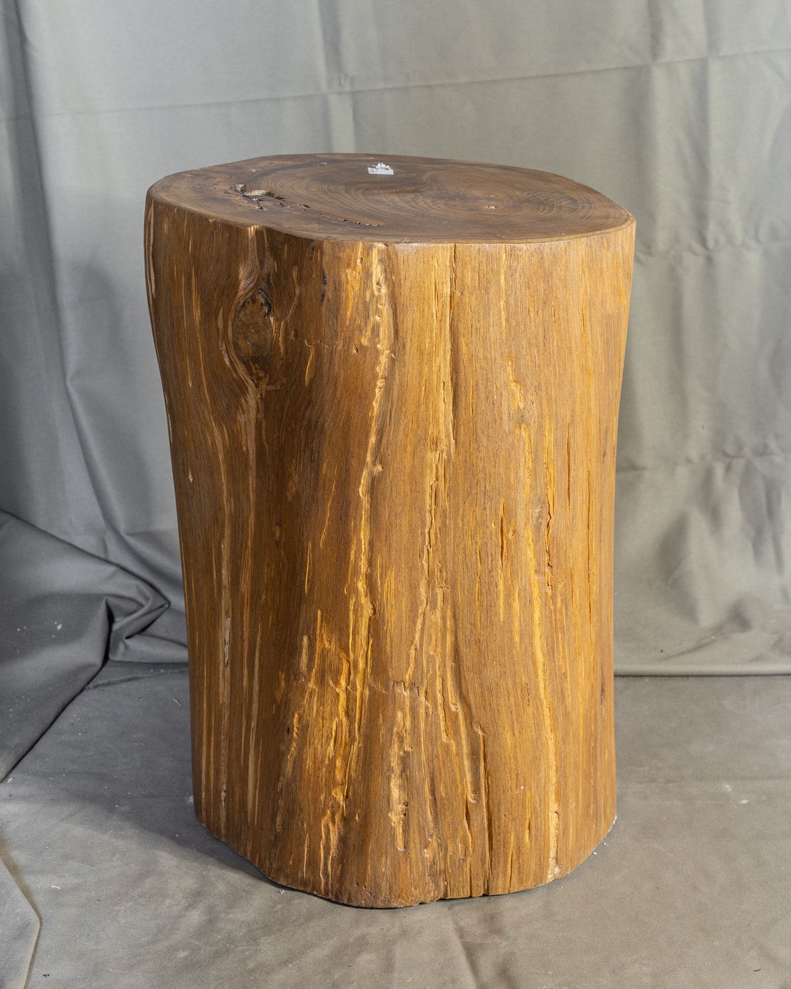 Solid Teak Wood Side Table Natural Tree Stump Stool or End - Etsy