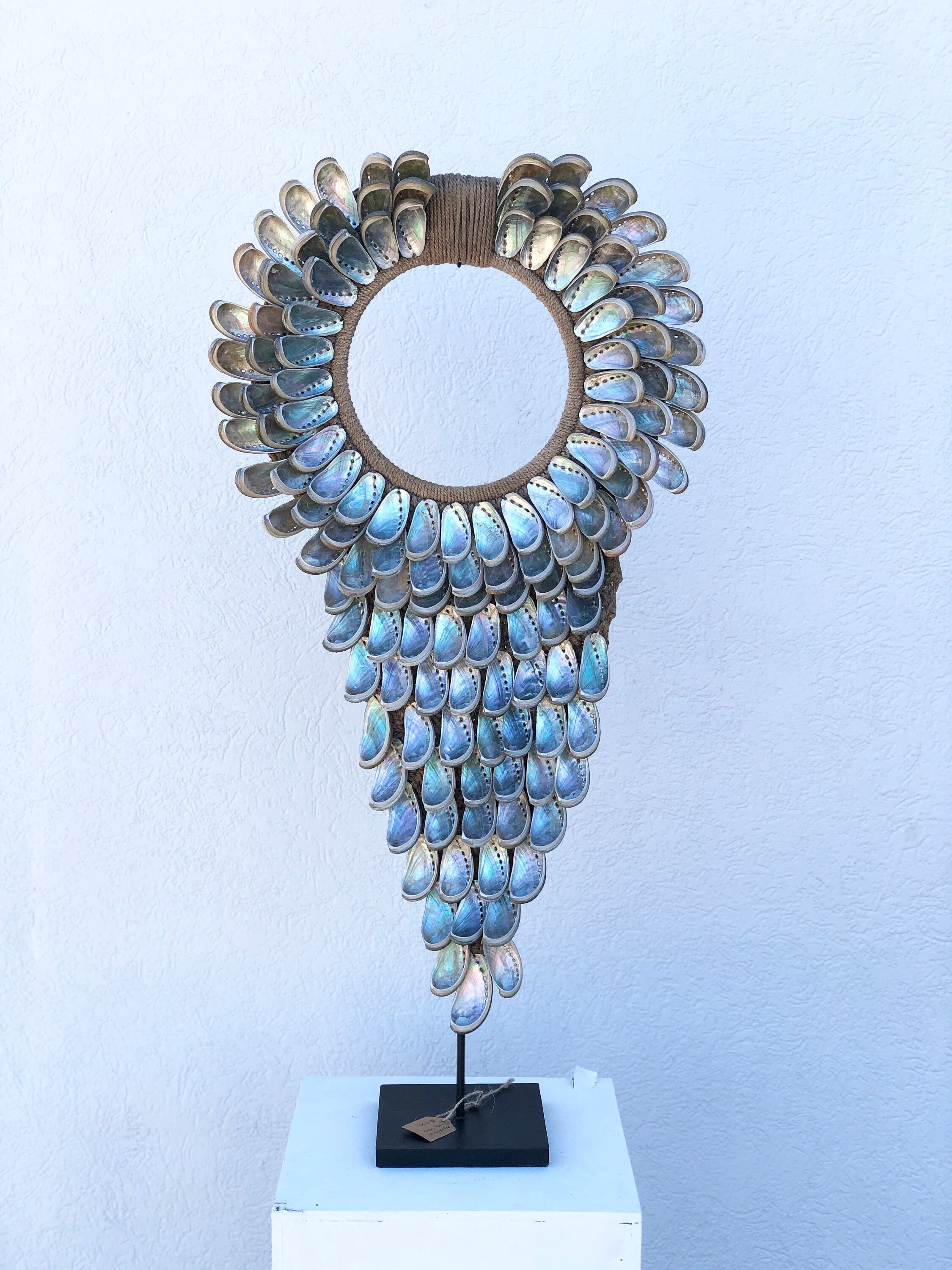 Extra Large Papua Tribal Shell Necklace on Metal Stand Etsy