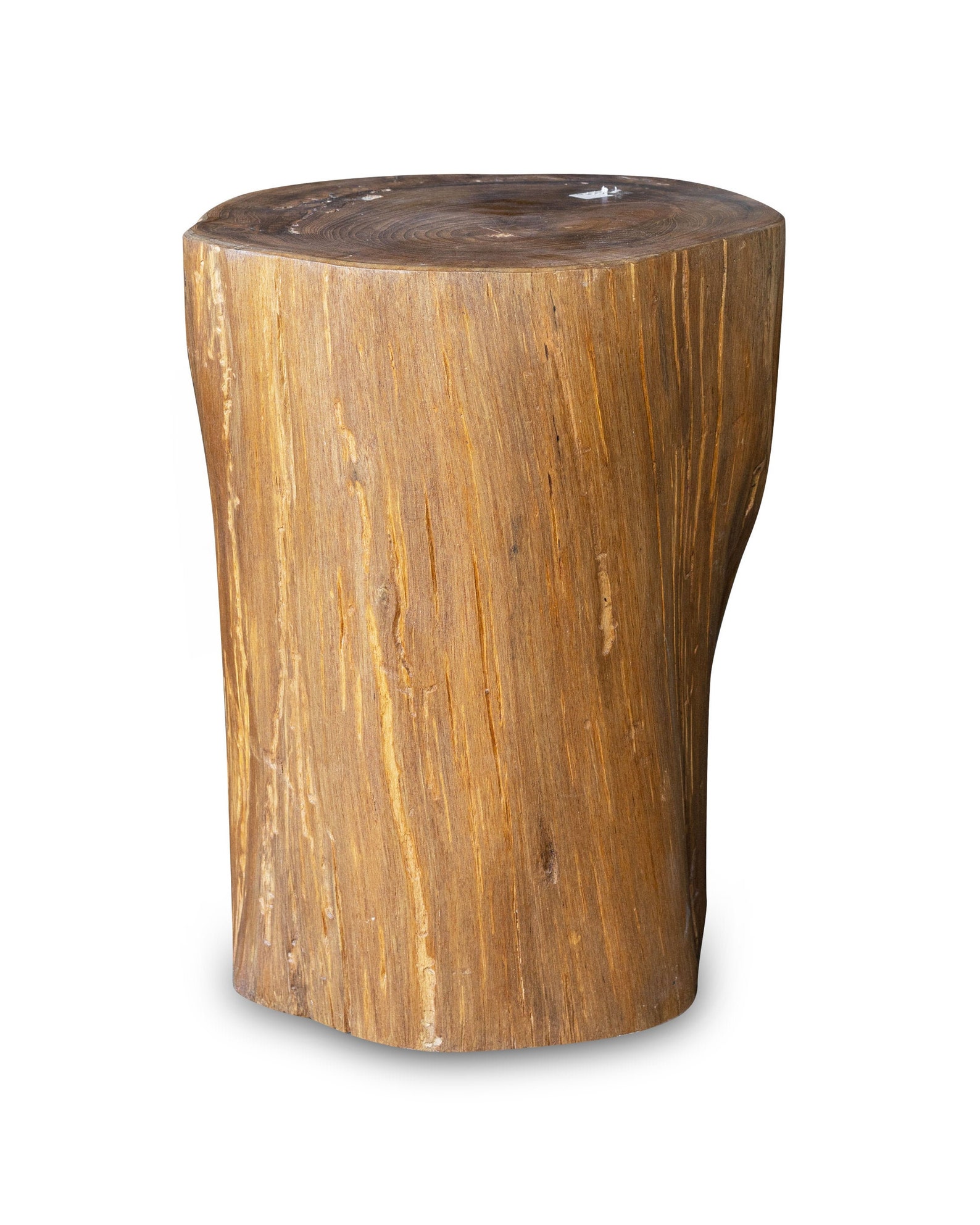 Solid Teak Wood Side Table Natural Tree Stump Stool or End - Etsy