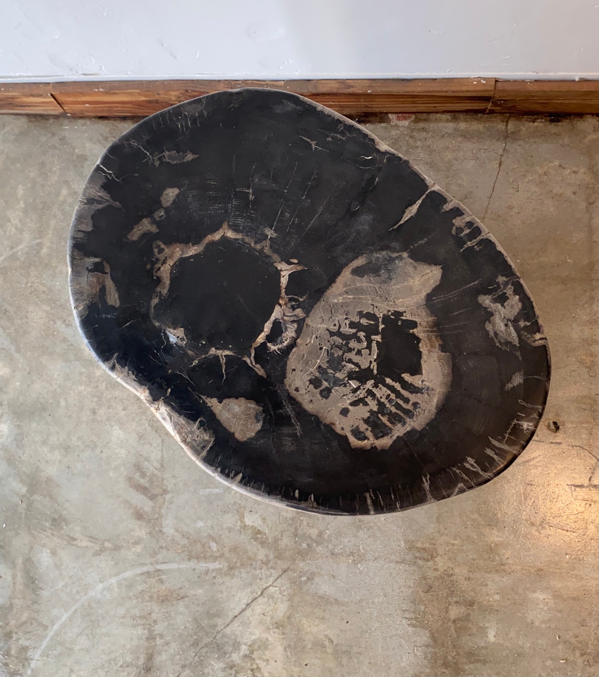 Black/grey 17 Petrified Wood Stool Block Fossil Wood End | Etsy