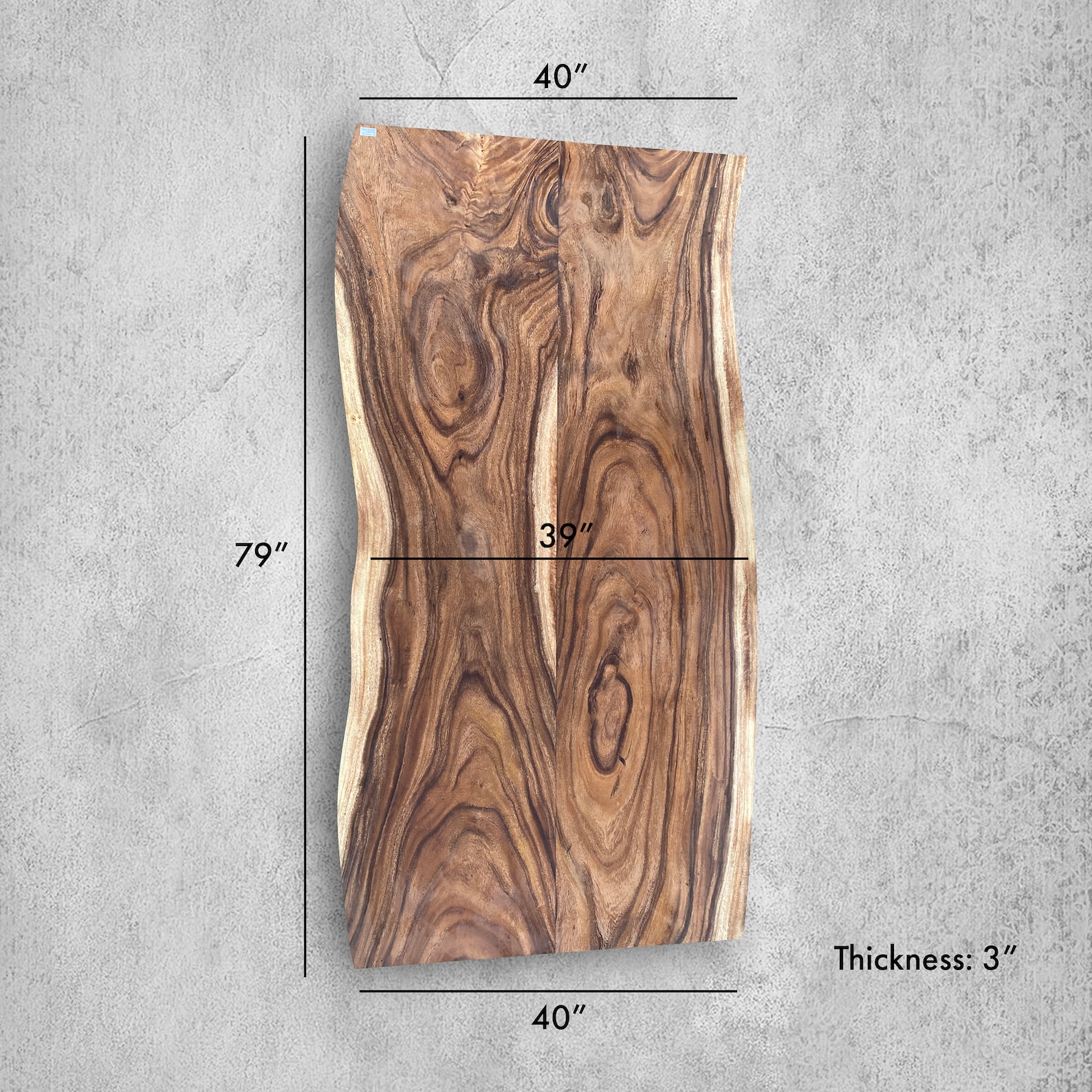 LIVE EDGE TABLE, Signature Solid Wood Table, Natural Wood Slab Dining ...