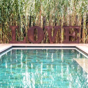 Extra-large LOVE Letters Metal Sculpture | Outdoor or Indoor ...