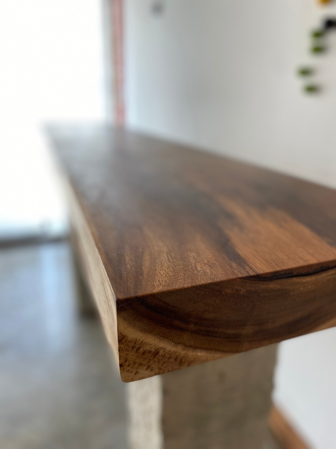 Solid Wood Live Edge Bar or Console Beautiful Single Slab | Etsy