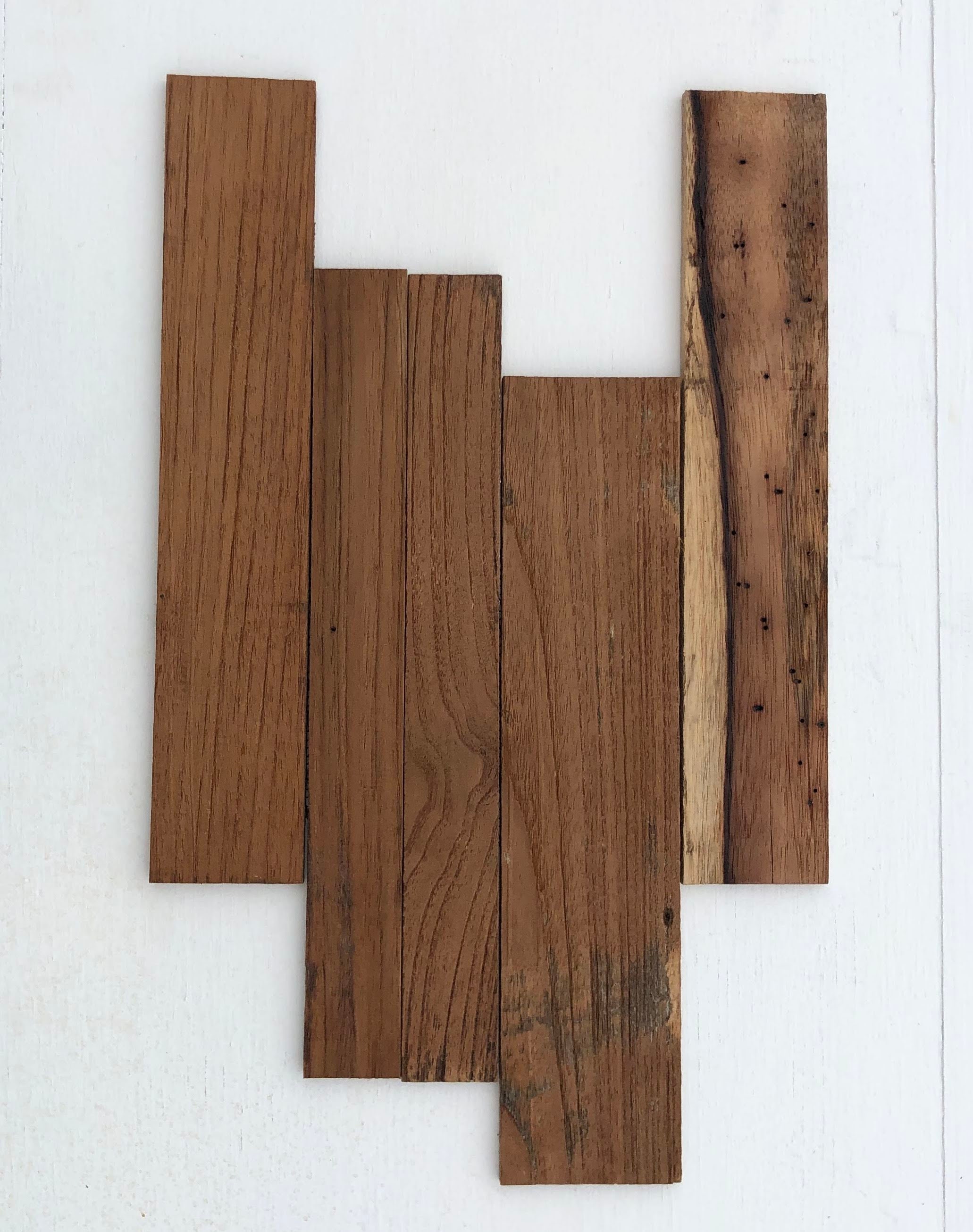 10 Sqft Teak Wood Interlocking Wall Decor Handmade With Reclaimed Wood ...