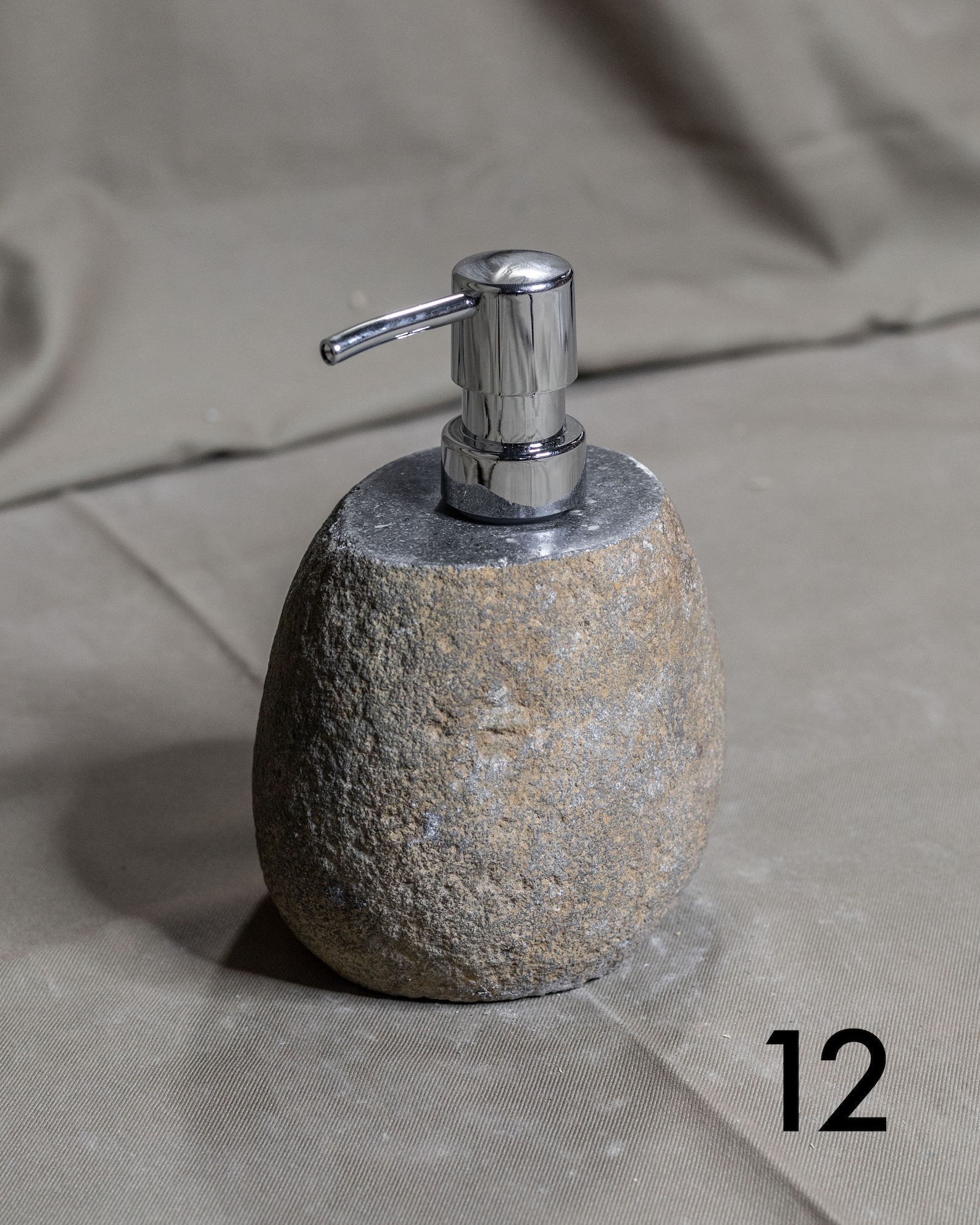 STONE SOAP DISPENSER With Pump Natural River Stone Bathroom | Etsy