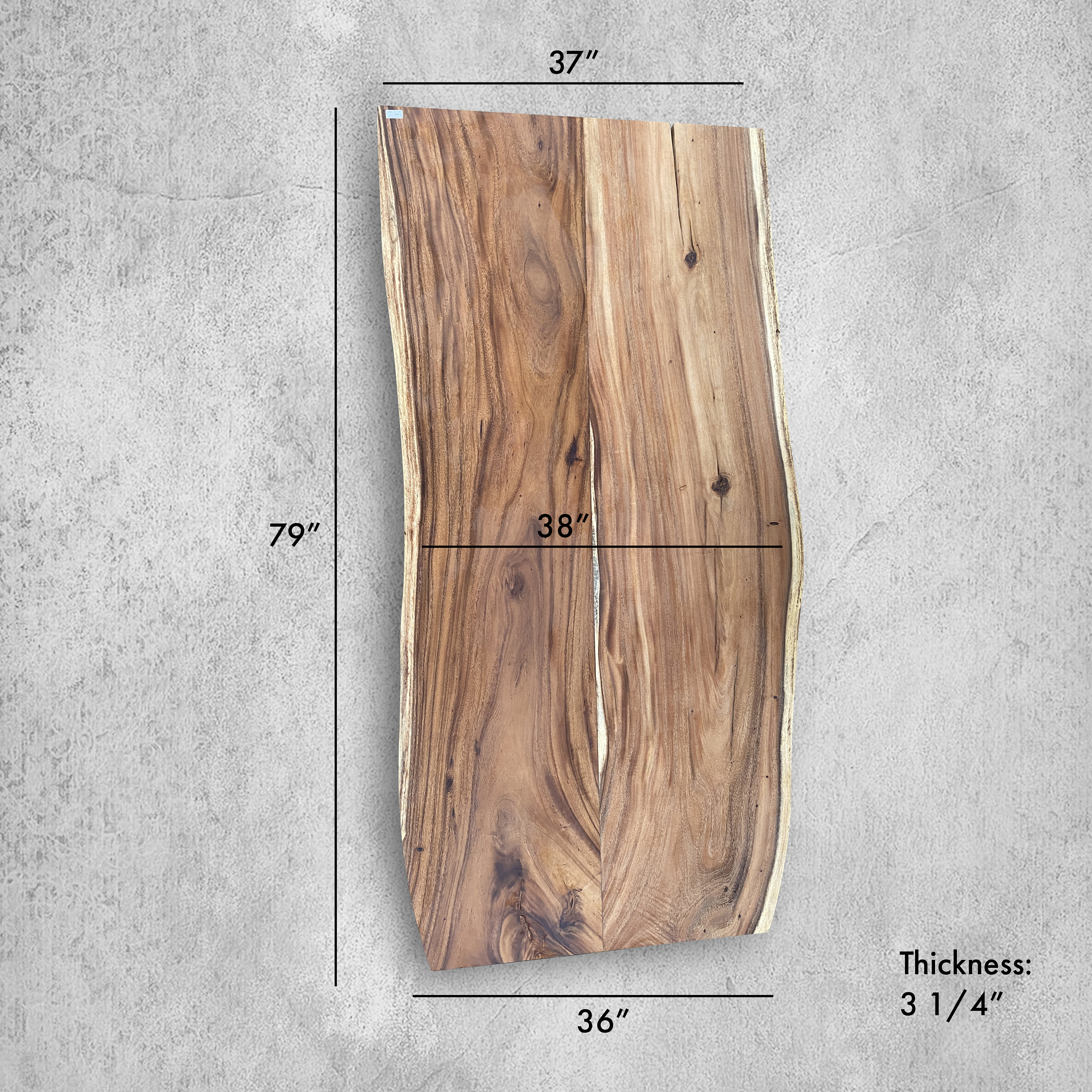 LIVE EDGE TABLE, Signature Solid Wood Table, Natural Wood Slab Dining ...