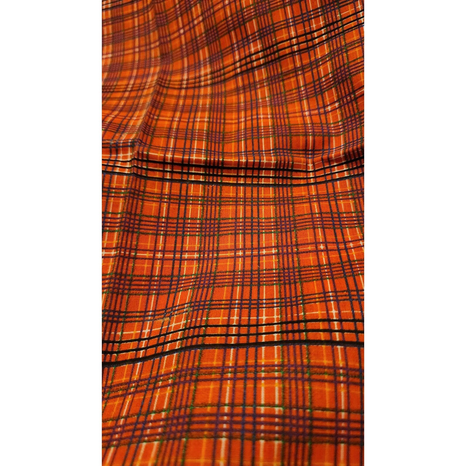 Set of 4 Vibrant Vintage Retro 1960s Orange Plaid Cloth Napkins - Etsy