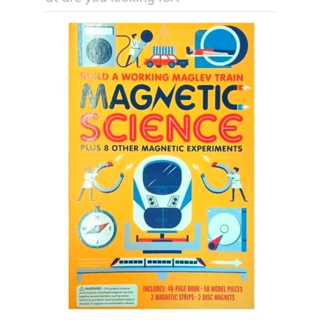 Magnetic Science Kit: Build A Working Maglev Train & 8 Magnetic ...